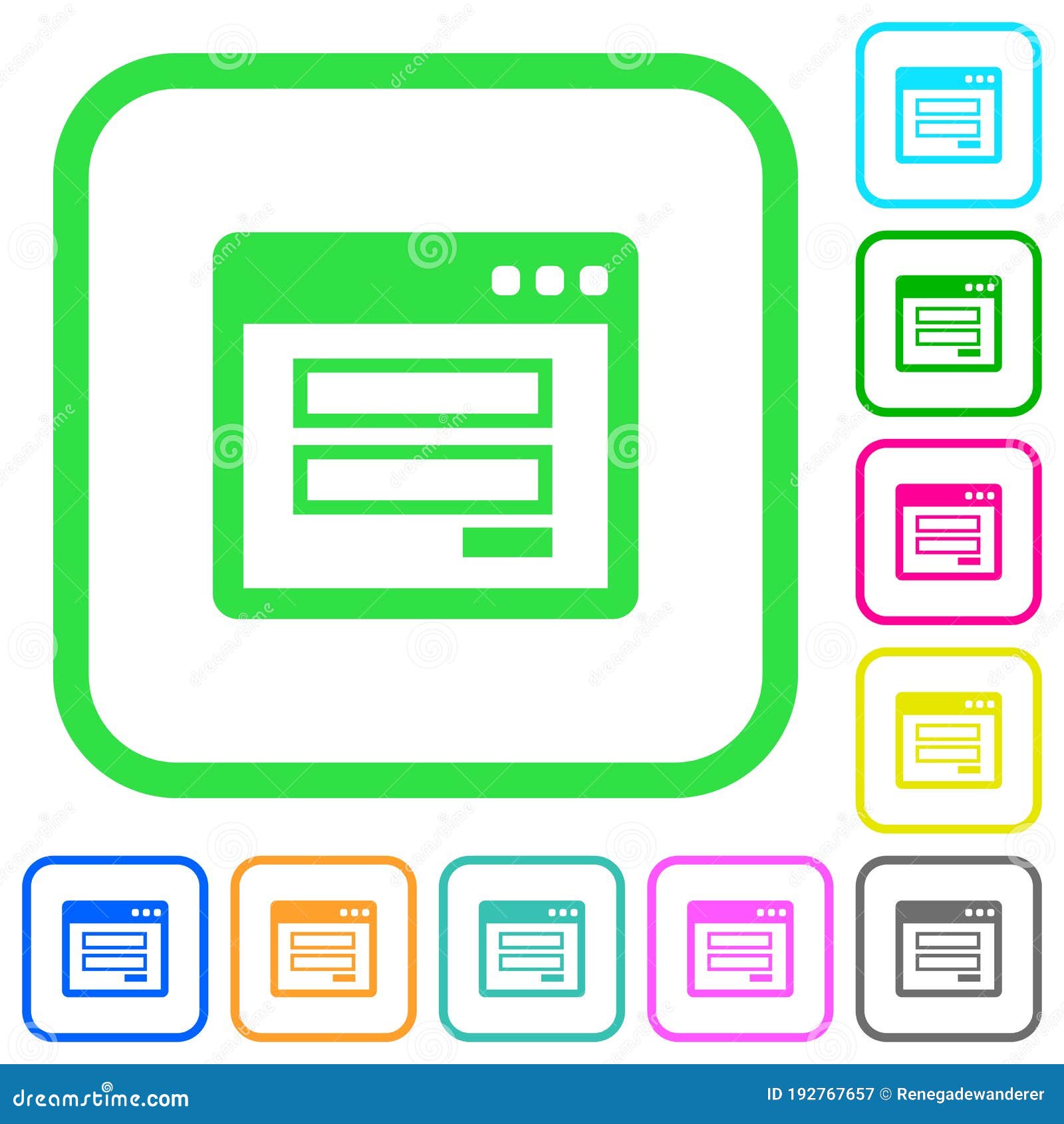 Login Window Vivid Colored Flat Icons Icons Stock Illustration ... Login Window Vivid Colored Flat Icons Icons Stock Illustration ...