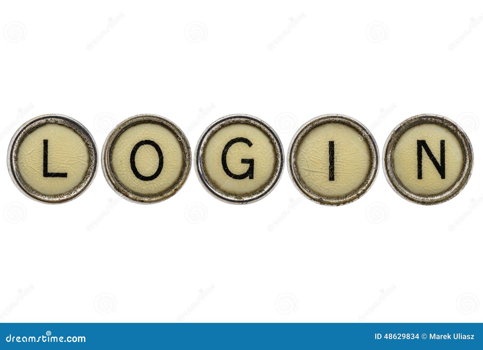 Login Word in Typewriter Keys Stock Photo - Image of isolated, internet ...