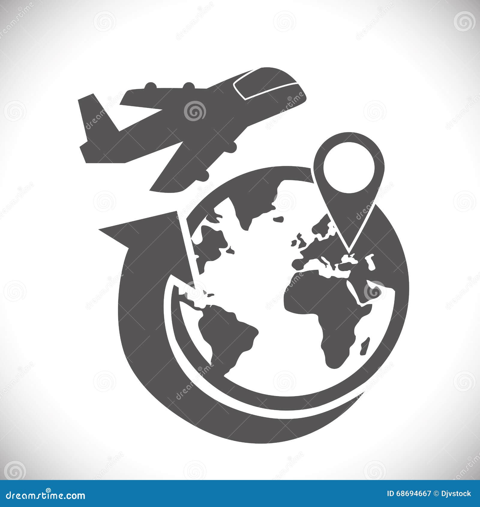 Logistic and Airplane Icon Design Stock Vector - Illustration of ...