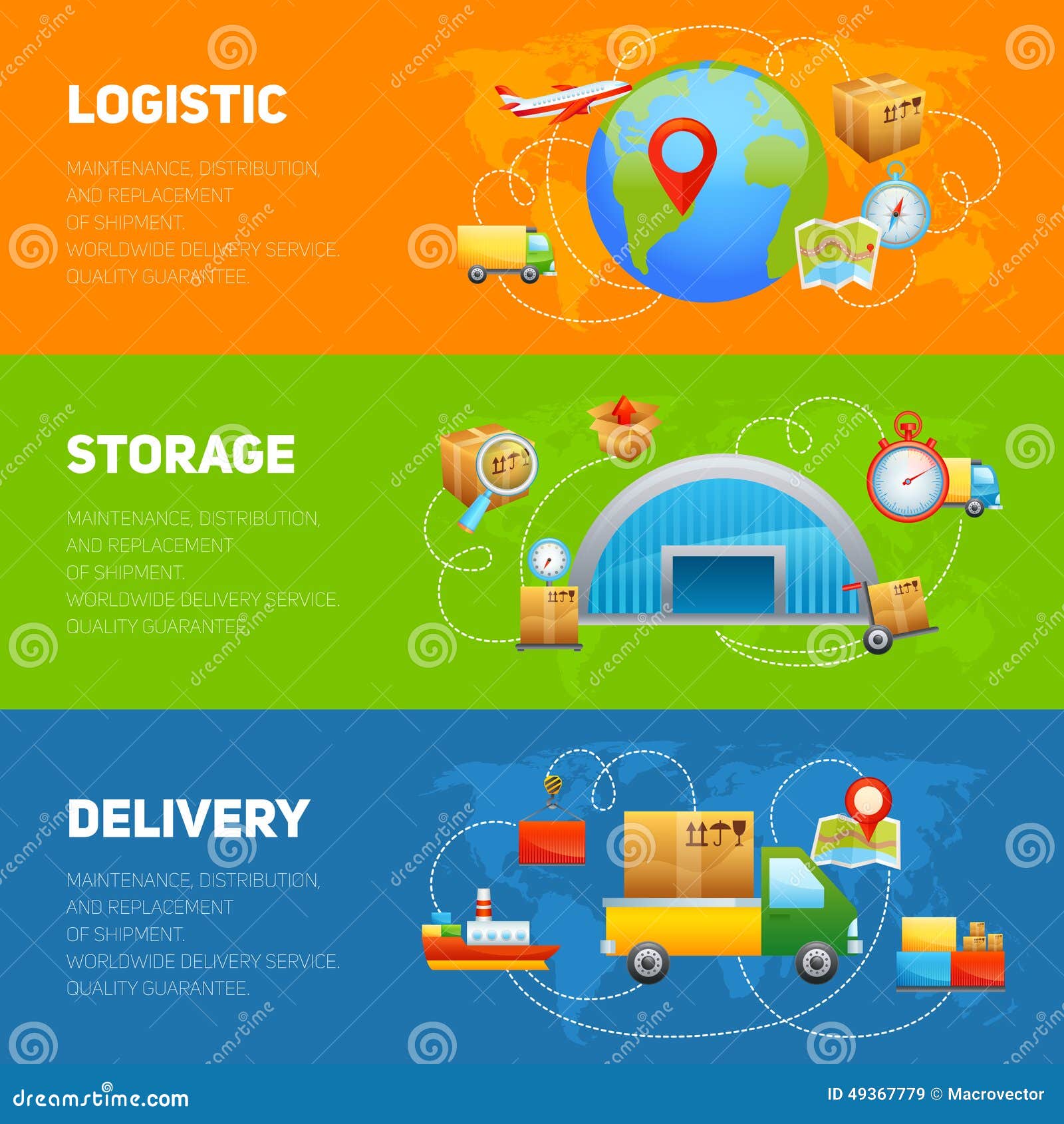 Logistic Banner Template. Truck Symbol Logistics. International ...
