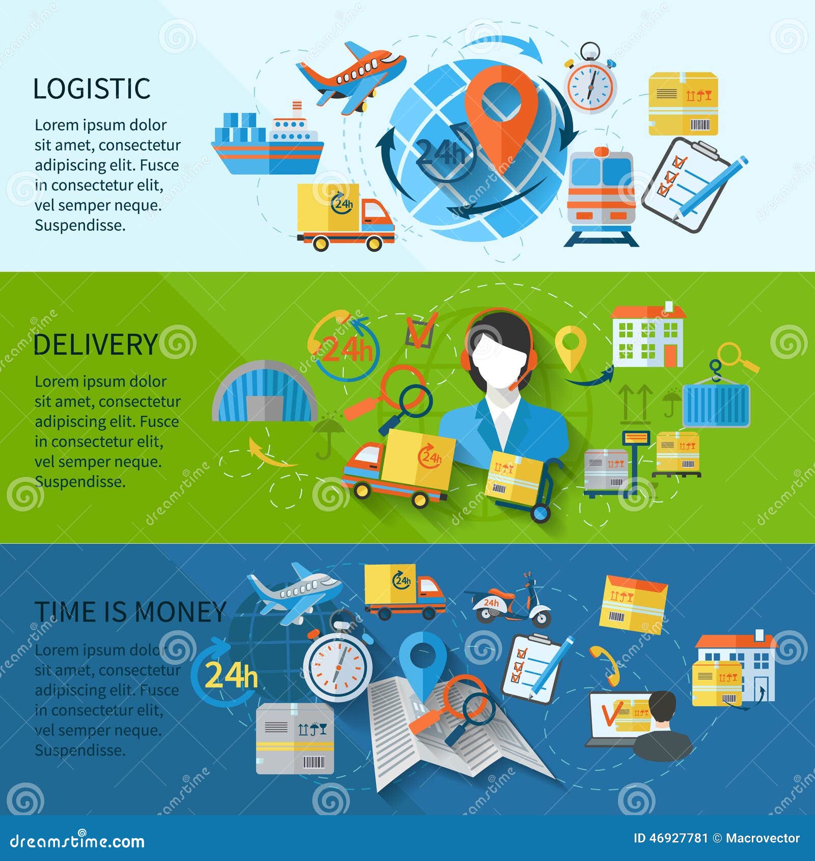 Logistic Banner Template. Truck Symbol Logistics. International ...