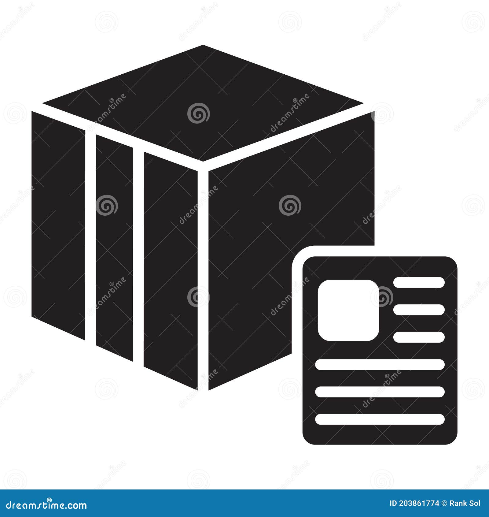 Logistic Bill, Invoice, Receipt, Waybill Fully Editable Vector Icon ...