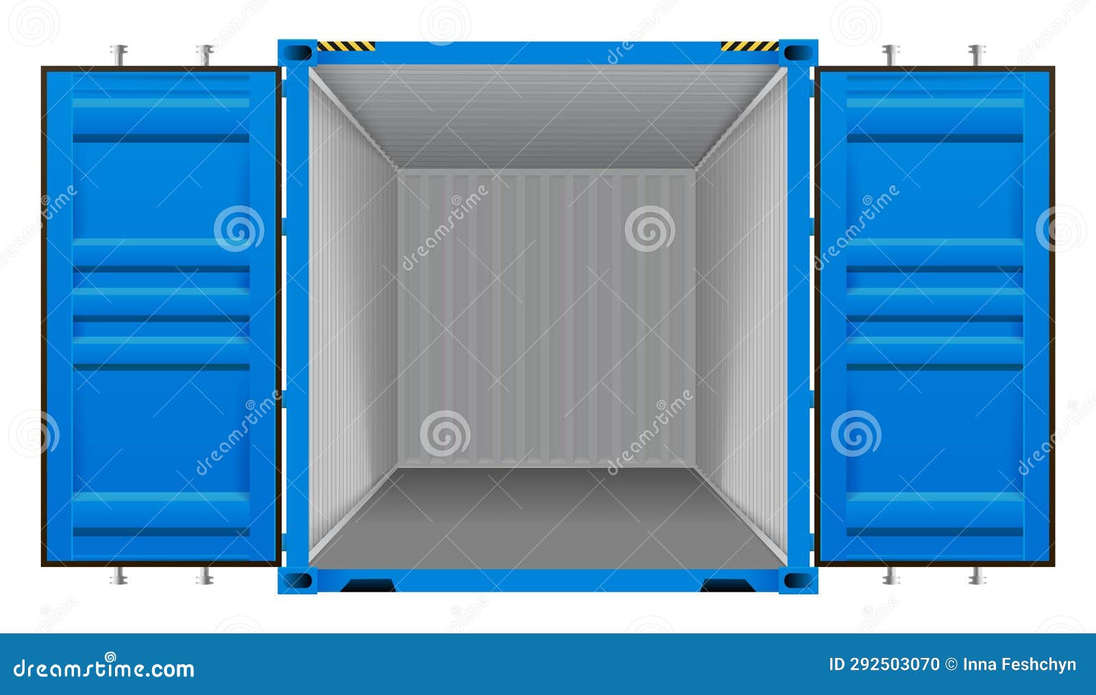 Logistic Cargo Container. Shipping, Transportation and Delivery Concept ...