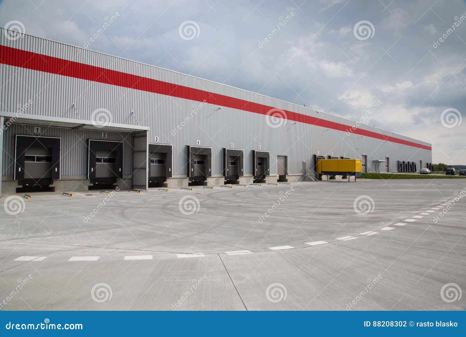 Logistic center hall stock photo. Image of cargo, logistic - 88208302