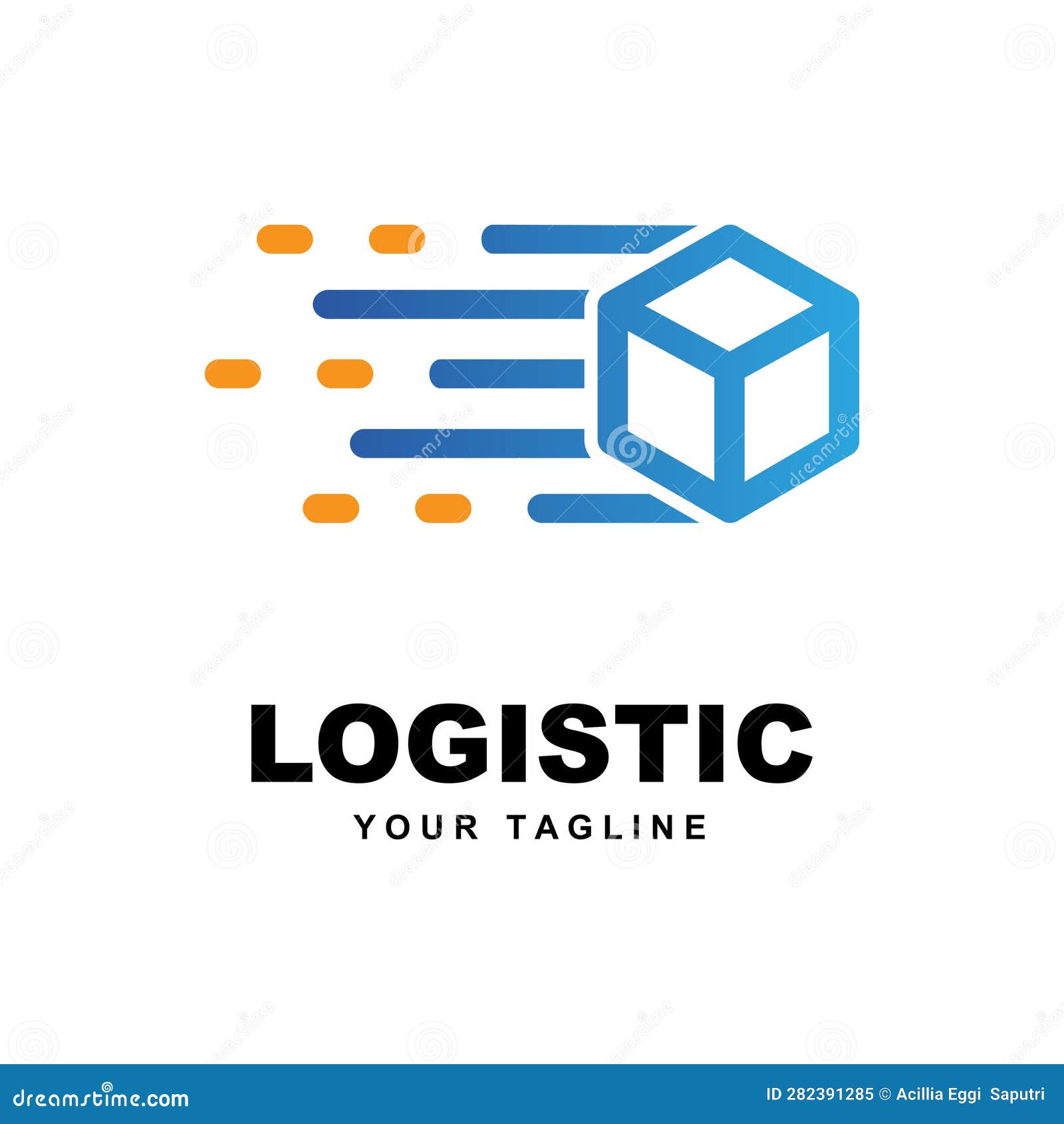 Logistic Company Logo Vector with Slogan Template Stock Vector ...