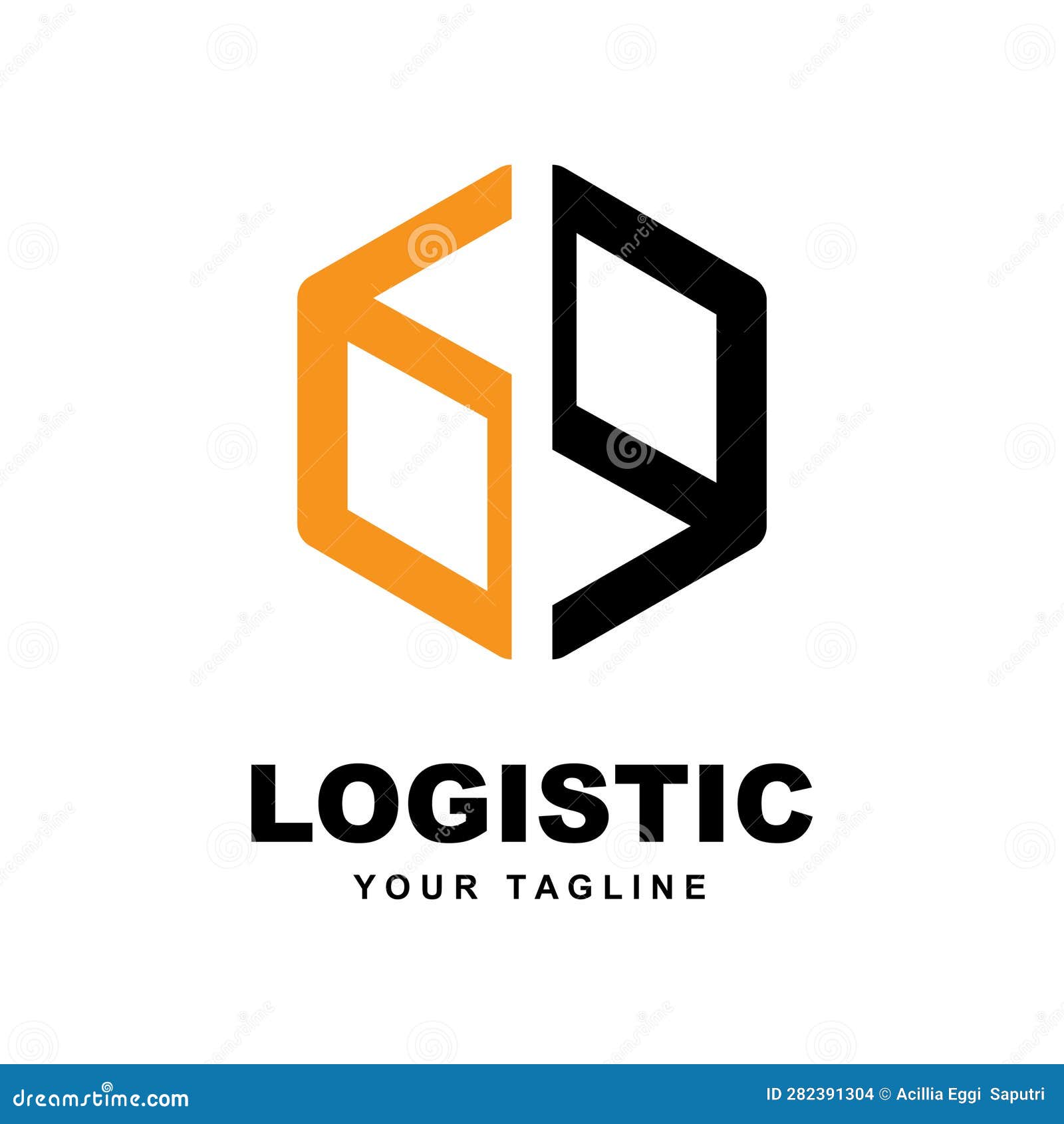 Logistic Company Logo Vector with Slogan Template Stock Vector ...
