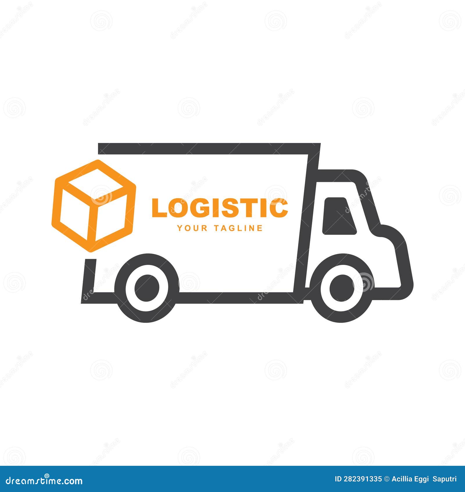 Logistic Company Logo Vector with Slogan Template Stock Vector ...