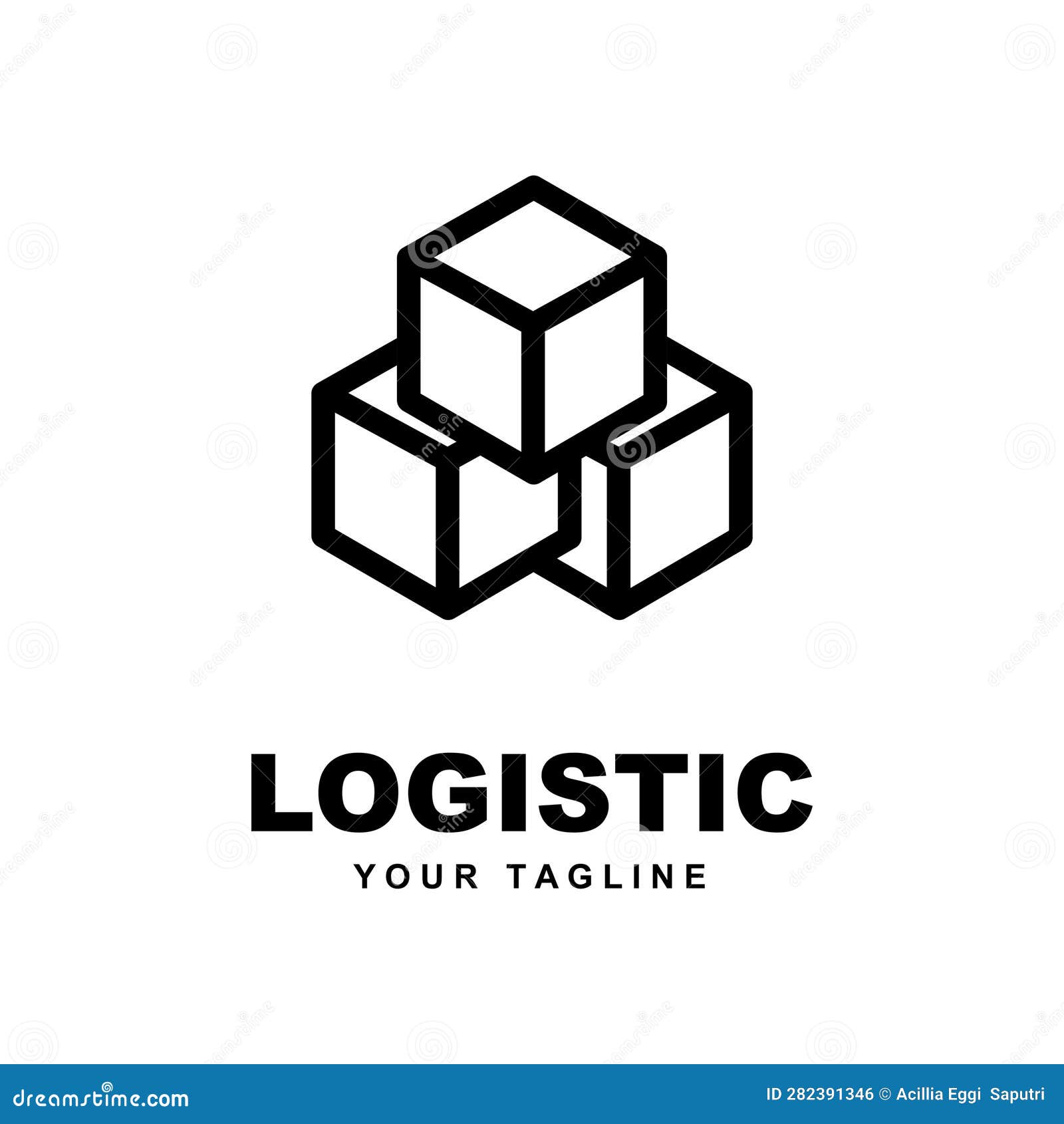 Logistic Company Logo Vector with Slogan Template Stock Vector ...