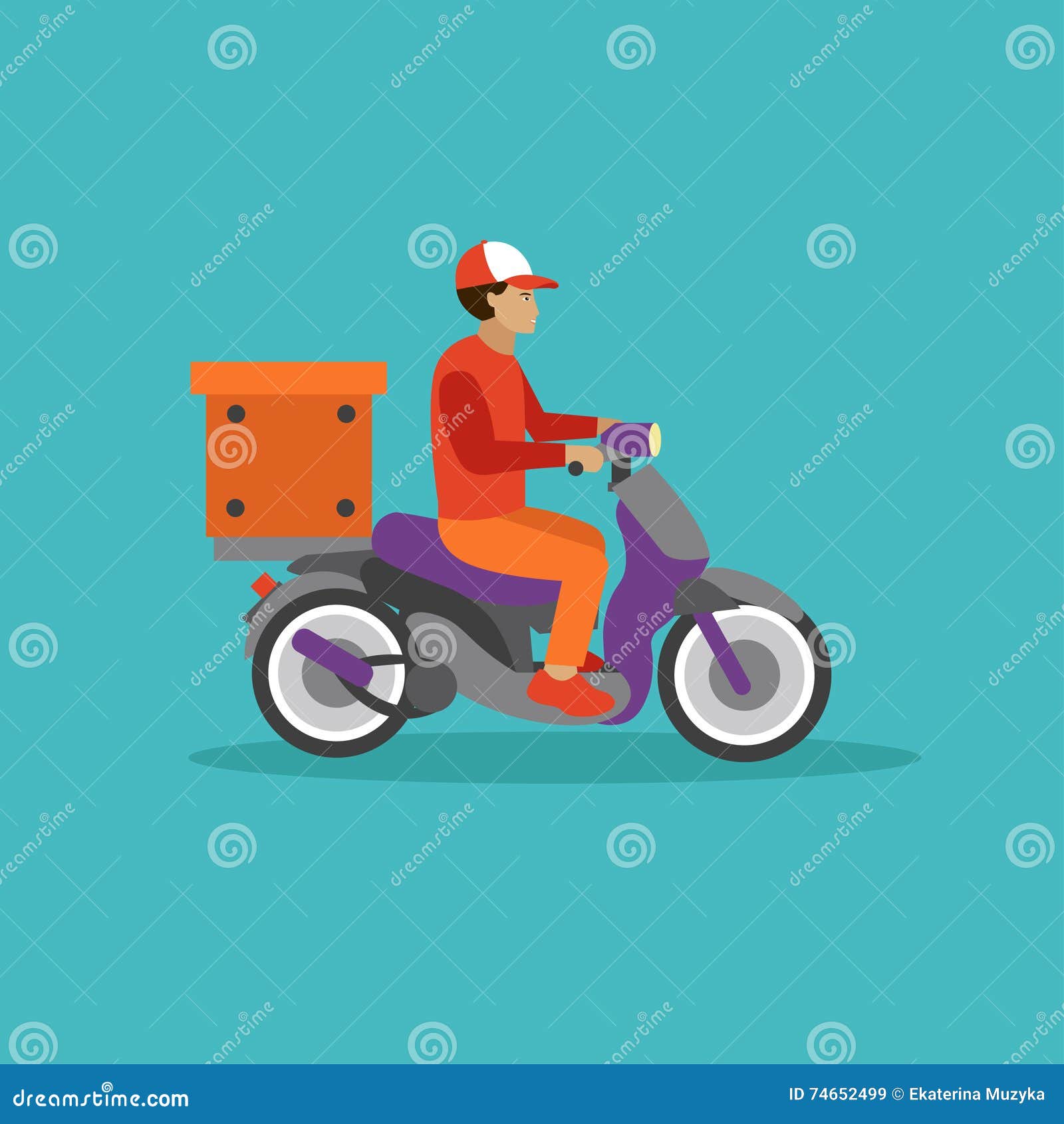 Logistic and Delivery Courier Service Concept Banner. Stock Vector ...
