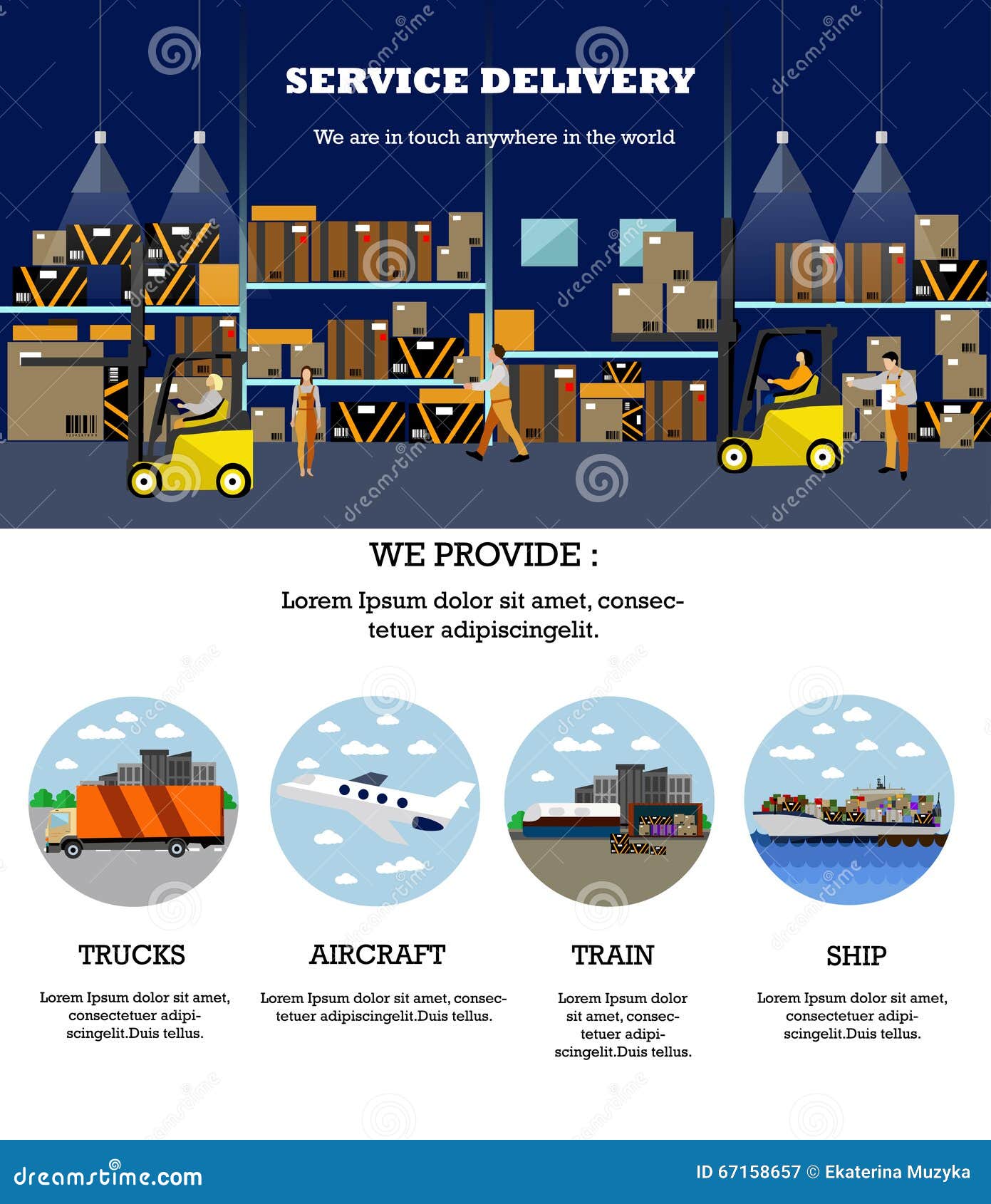 Logistic and Delivery Service Concept Banner. Warehouse Interior Poster ... Logistic and Delivery Service Concept Banner. Warehouse Interior Poster ...
