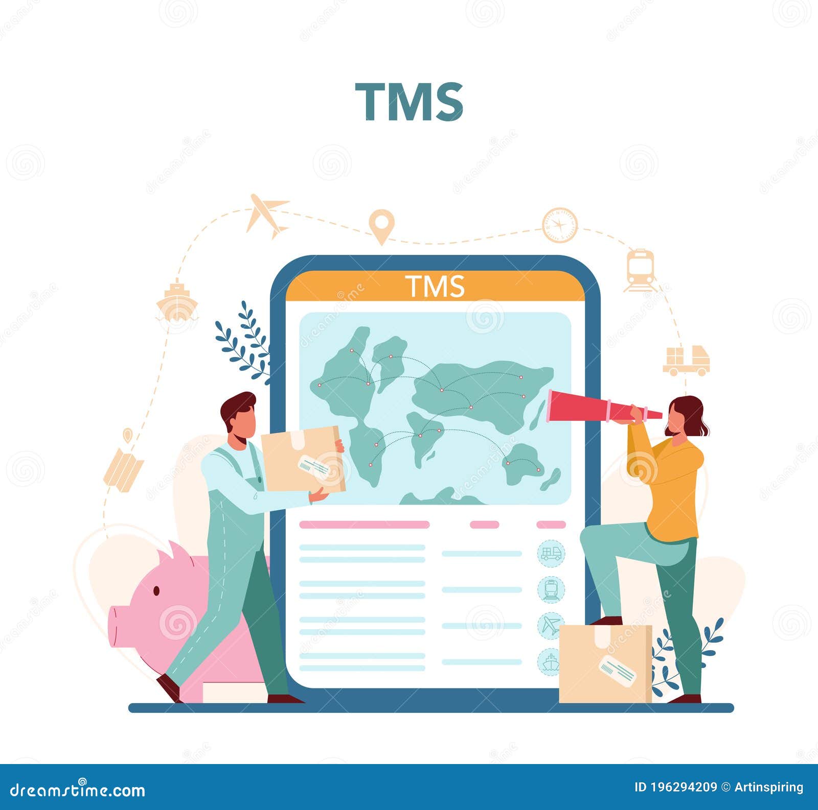 Logistic and Delivery Service Online Service or Platform. Idea Stock ...