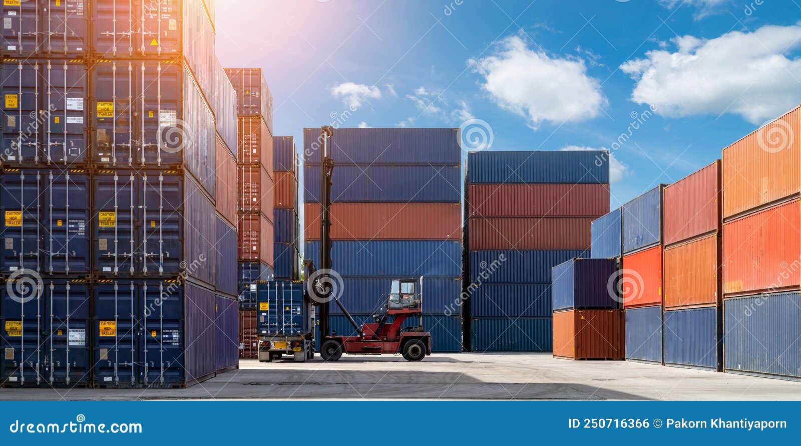 Logistic Export Import Concept Stock Photo - Image of commercial ...