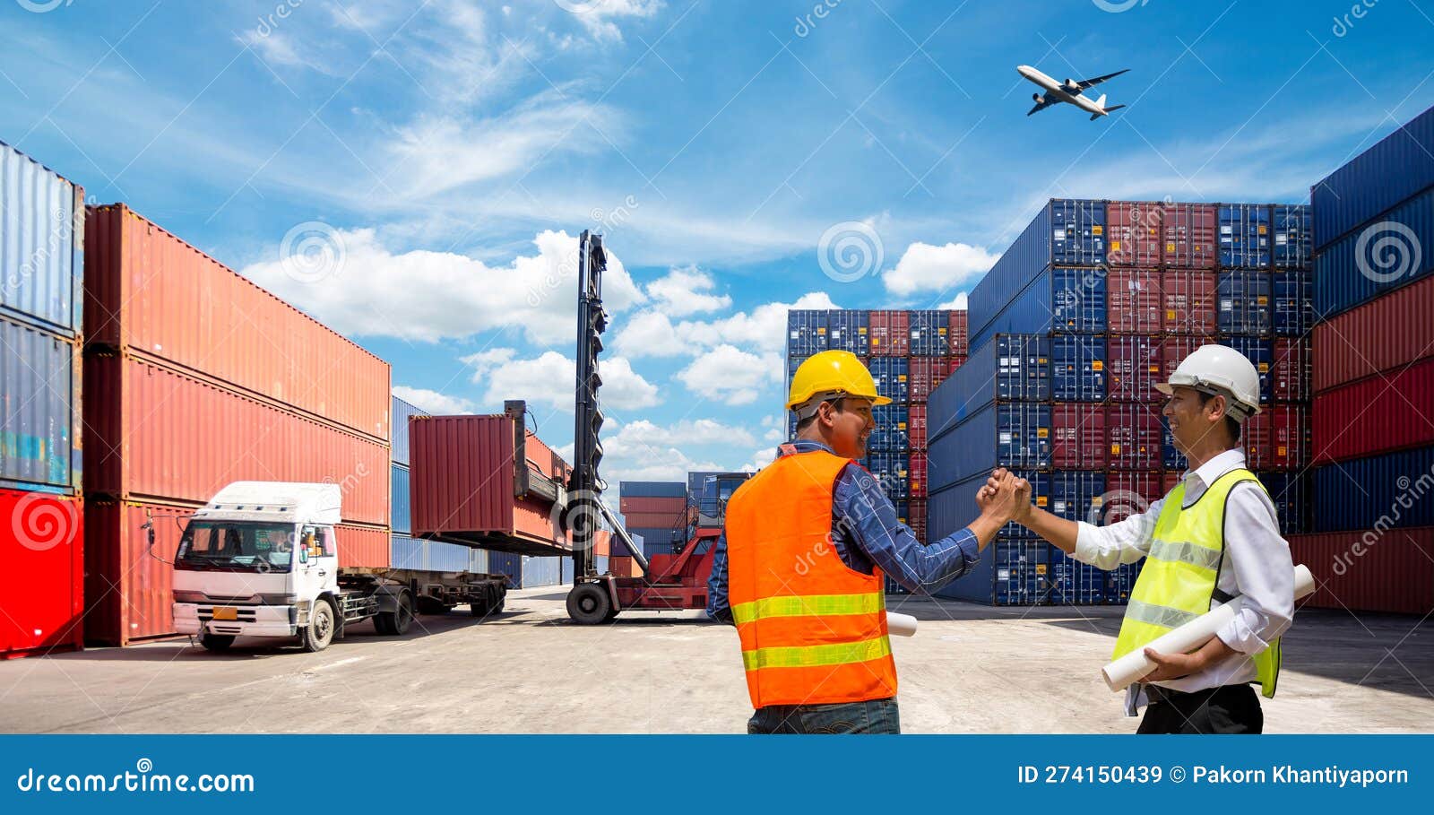 Logistic Export Import Concept Stock Image - Image of terminal ...