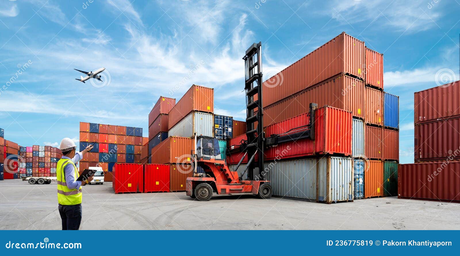 Logistic Export Import stock image. Image of freight - 236775819