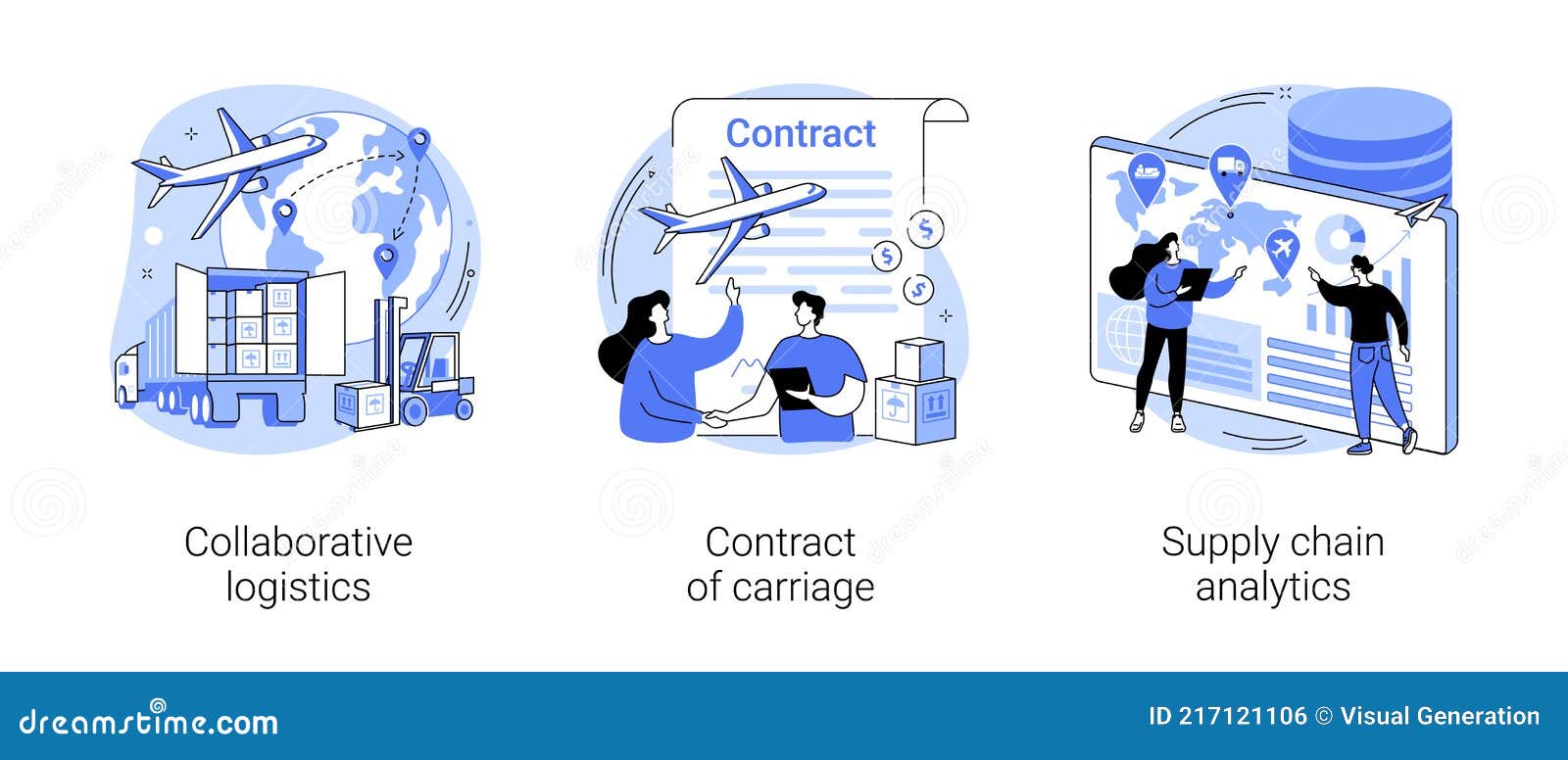 Logistic Industry Abstract Concept Vector Illustrations. Stock Vector ...