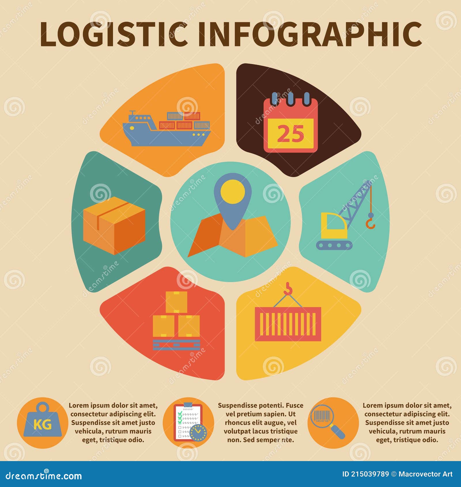 Logistic infographic icons stock vector. Illustration of fast - 215039789
