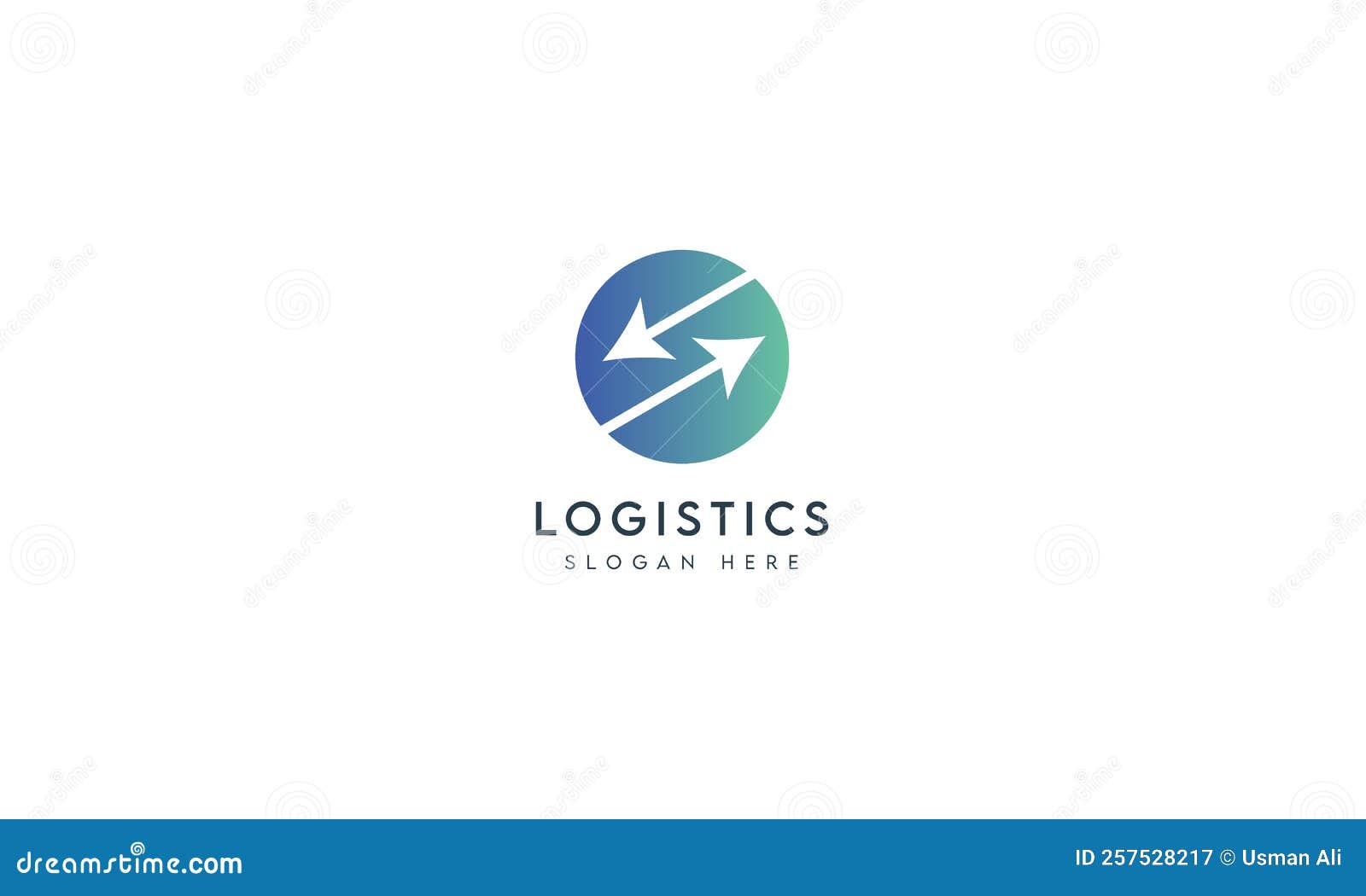 Logistic Logo Design Vector Template Minimal Logistic Logo Stock Vector ...