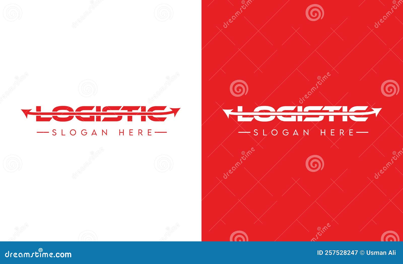 Logistic Logo Design Vector Template Minimal Logistic Logo Stock Vector ...