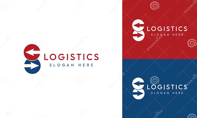 Logistic Logo Design Vector Template Minimal Logistic Logo Stock Vector ...