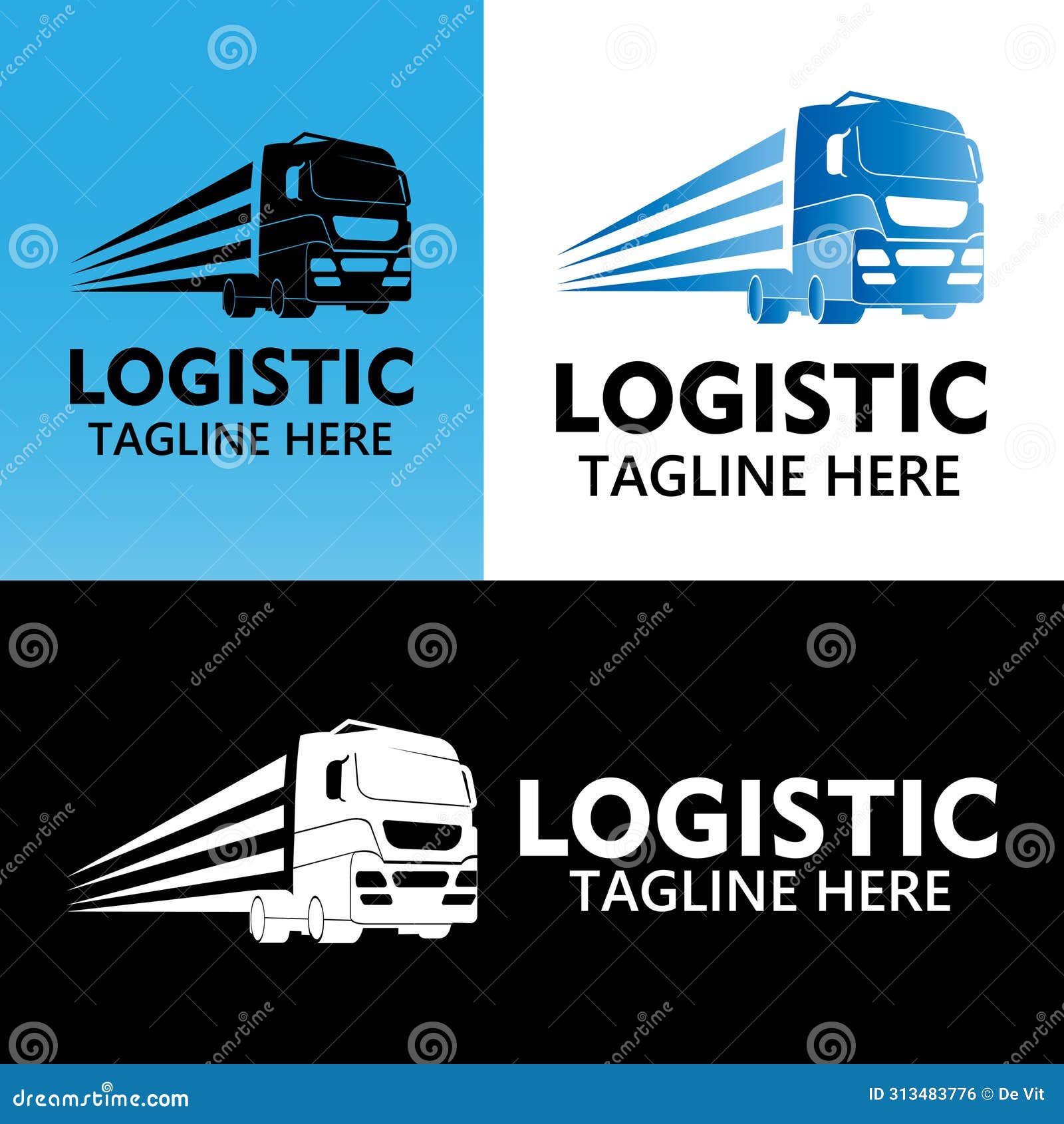 Logistic Logo Transportation Stock Illustration - Illustration of cargo ...