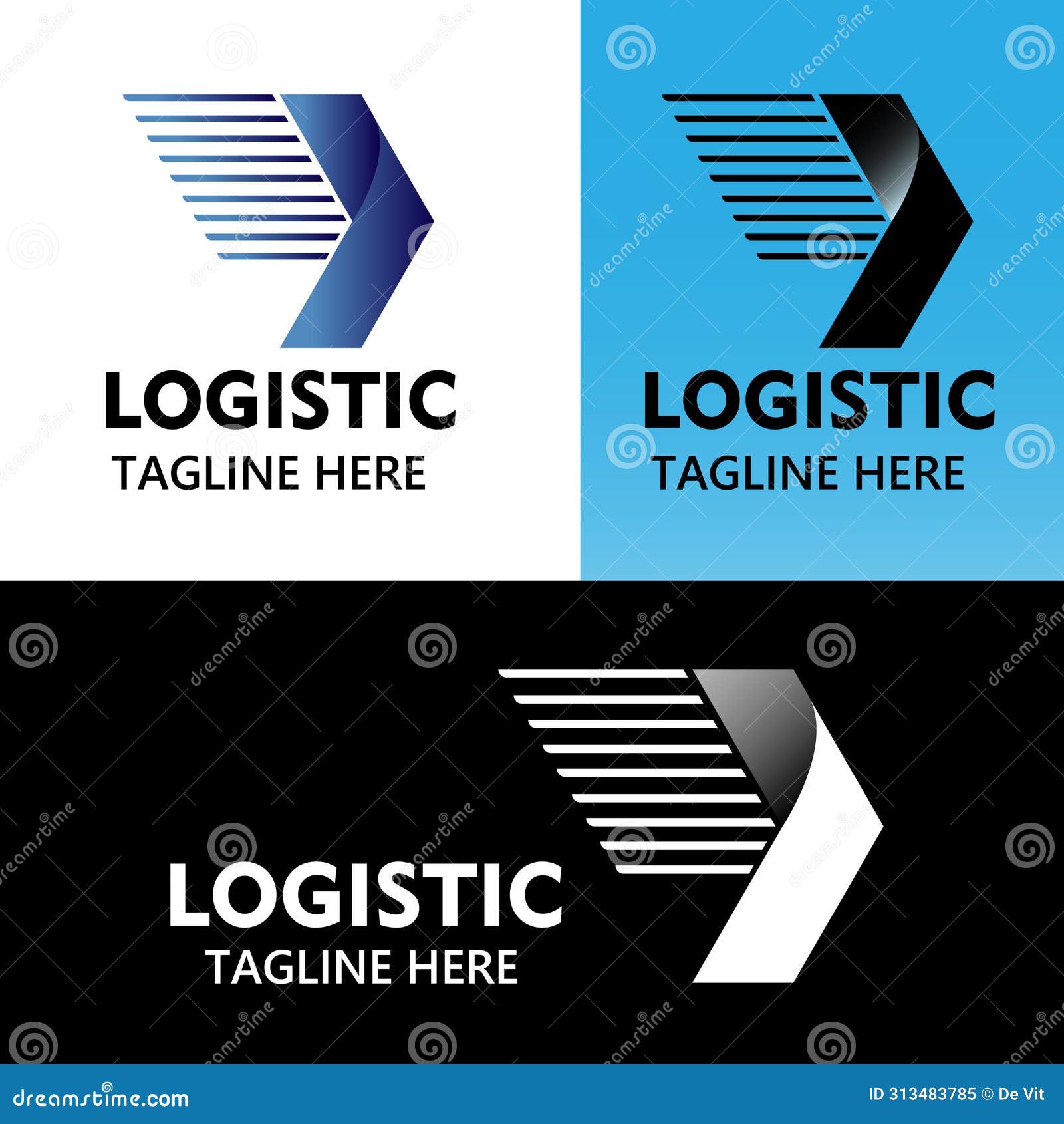 Logistic Logo Transportation Stock Illustration - Illustration of ...