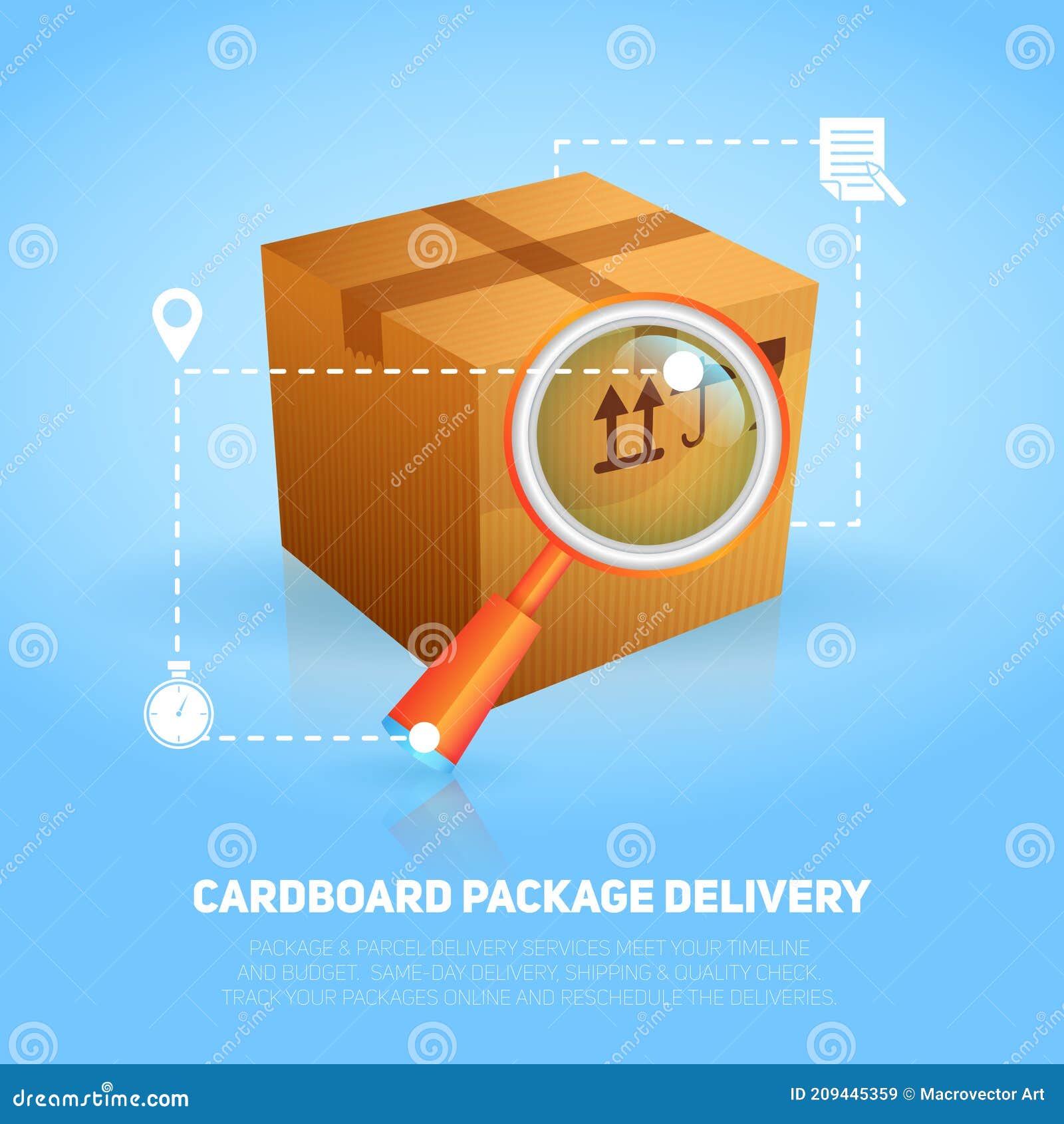 Logistic Package Poster Vector Design Illustration Stock Vector ... Logistic Package Poster Vector Design Illustration Stock Vector ...