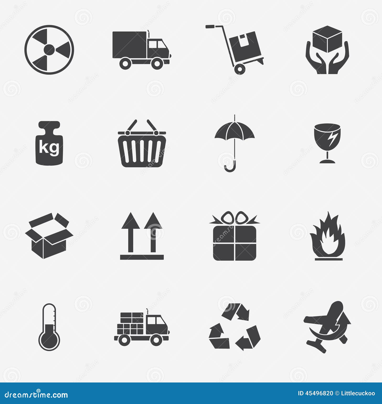 Logistic and packing icon stock vector. Illustration of cargo - 45496820