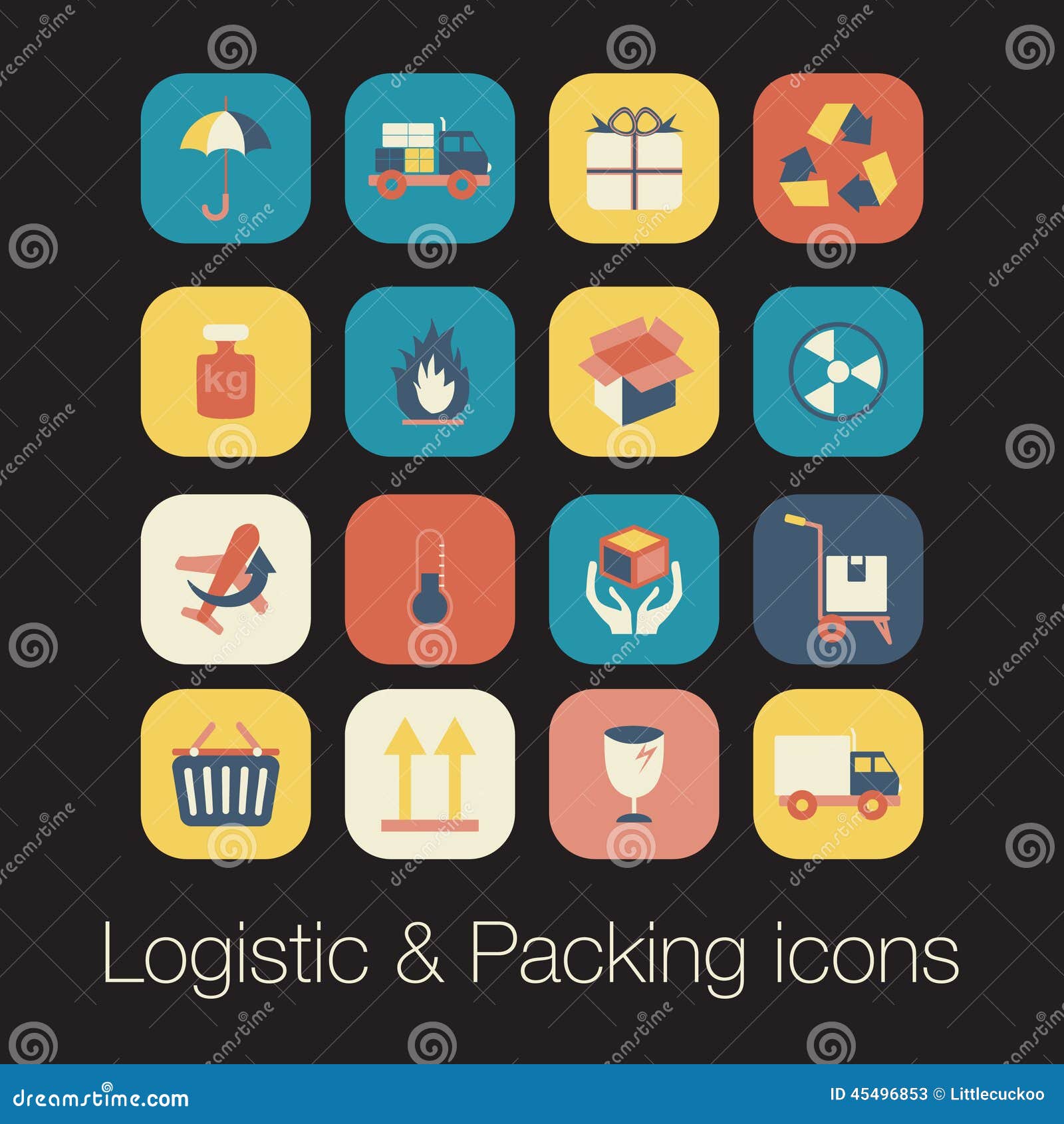 Logistic and packing icon stock vector. Illustration of cargo - 45496853