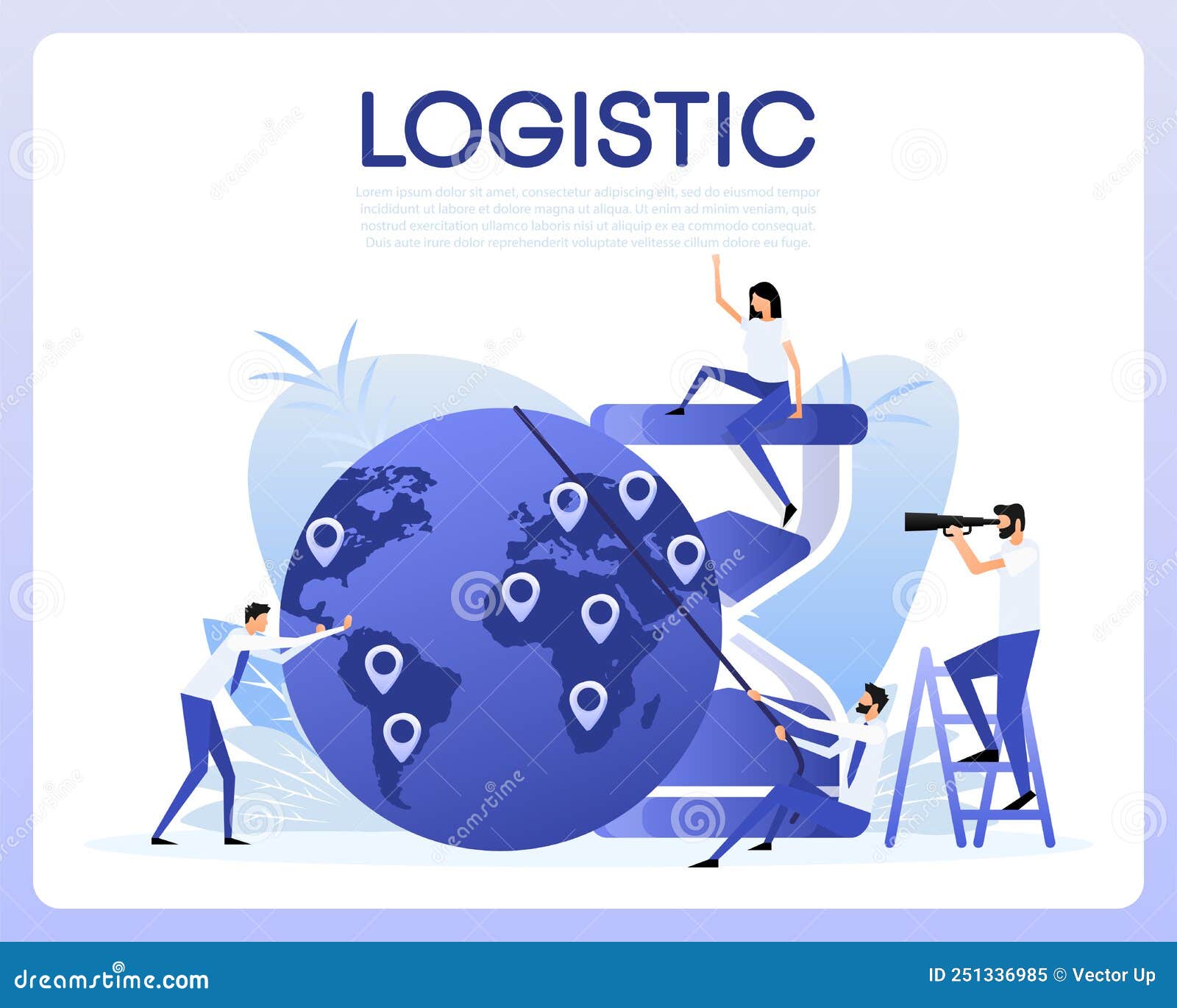 Logistic People, Great Design for Any Purposes. Vector Illustration ...