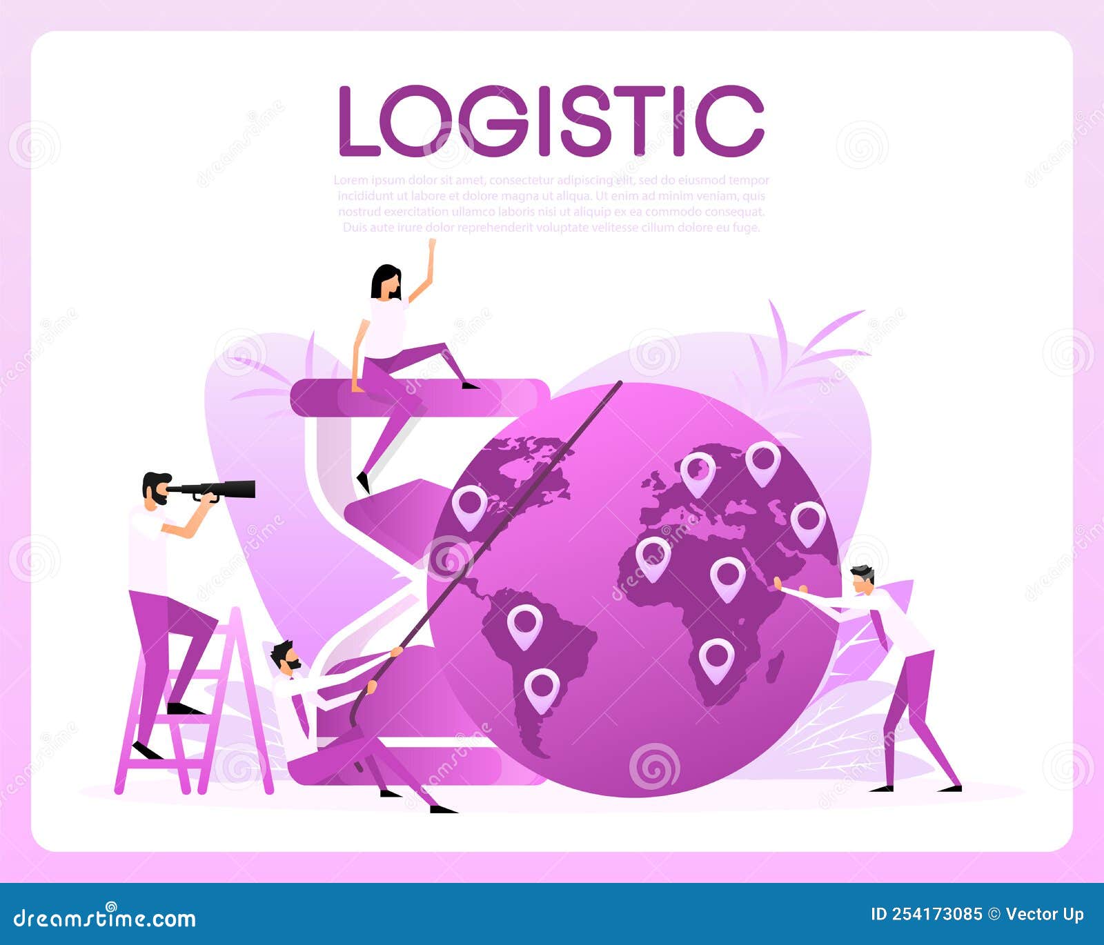 Logistic People Pictograms Cartoon Vector | CartoonDealer.com #66901891