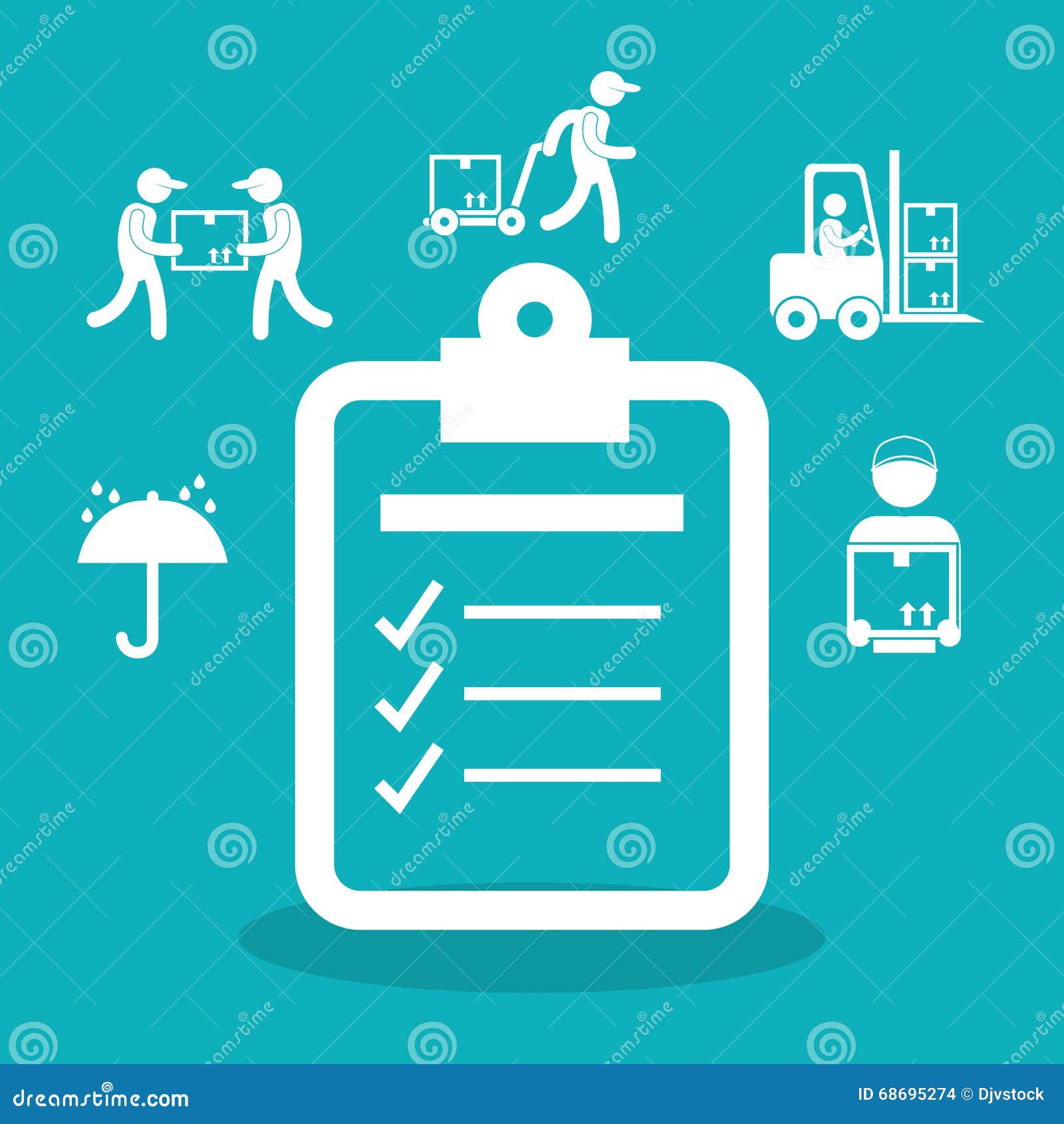 Logistic and Pictogram Design Stock Vector - Illustration of company ...
