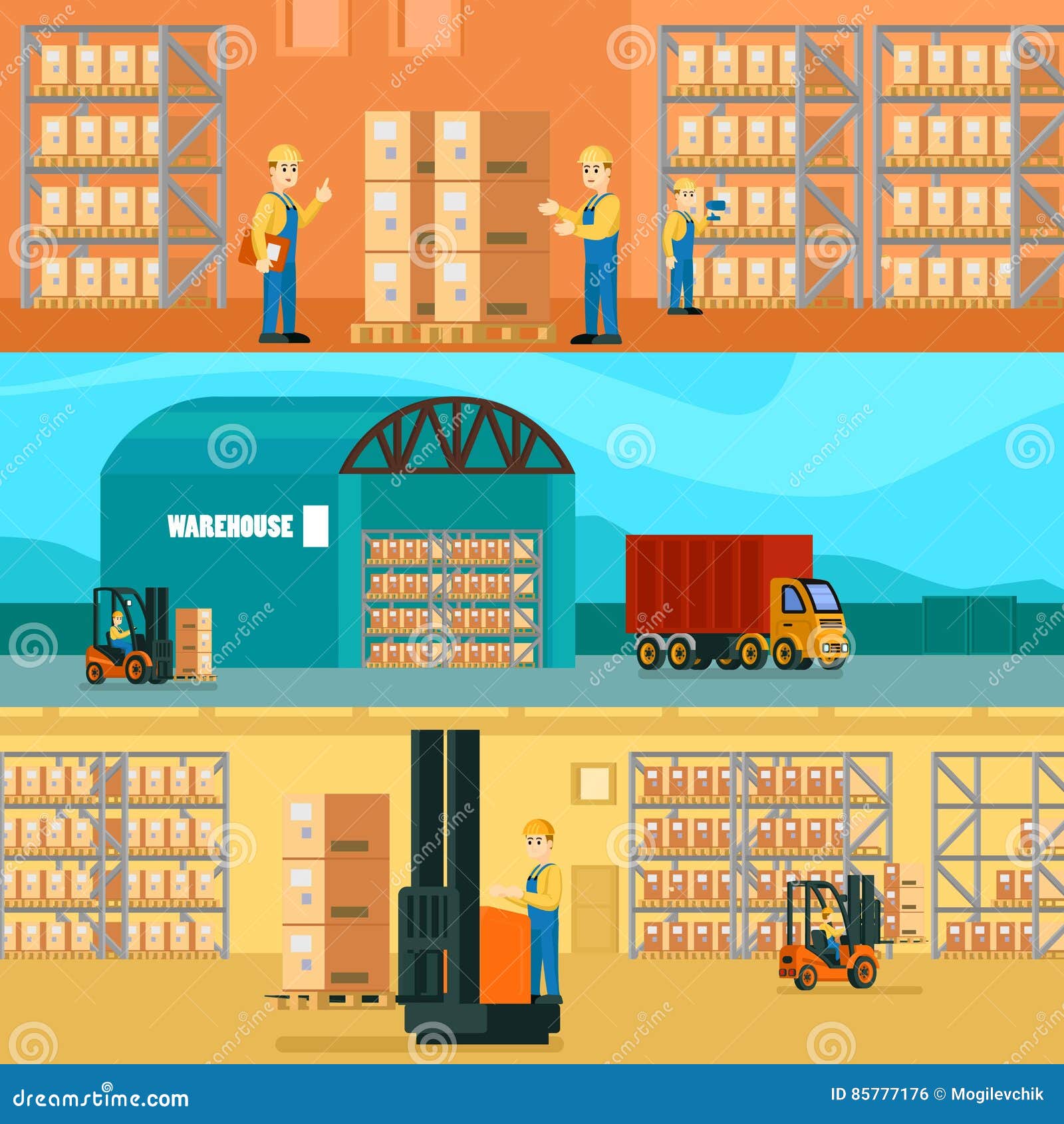 Logistic Warehouse Infographic Cartoon Vector | CartoonDealer.com #85298015 Logistic Warehouse Infographic Cartoon Vector | CartoonDealer.com #85298015