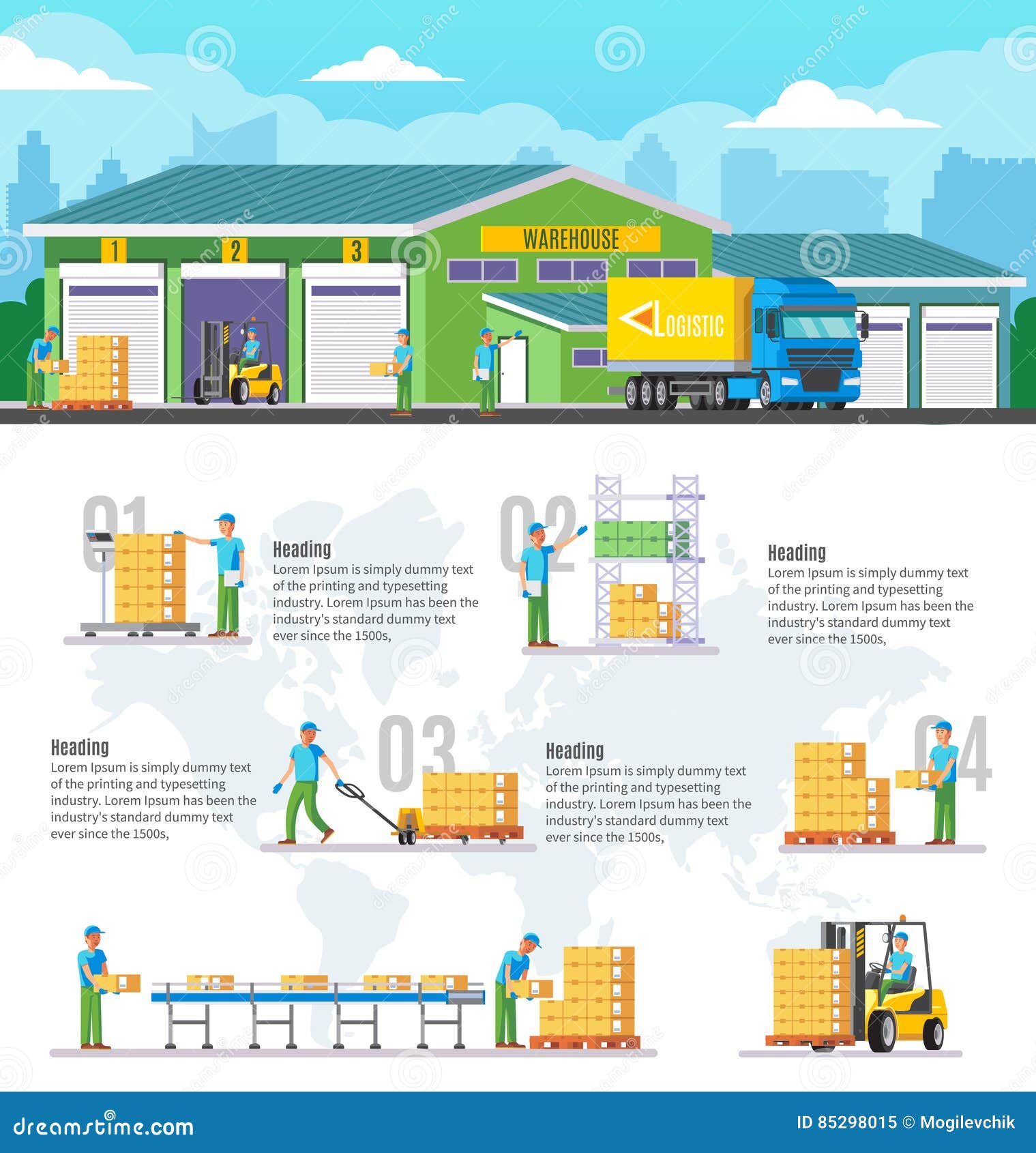 Logistic Warehouse Infographic Stock Vector - Illustration of ... Logistic Warehouse Infographic Stock Vector - Illustration of ...