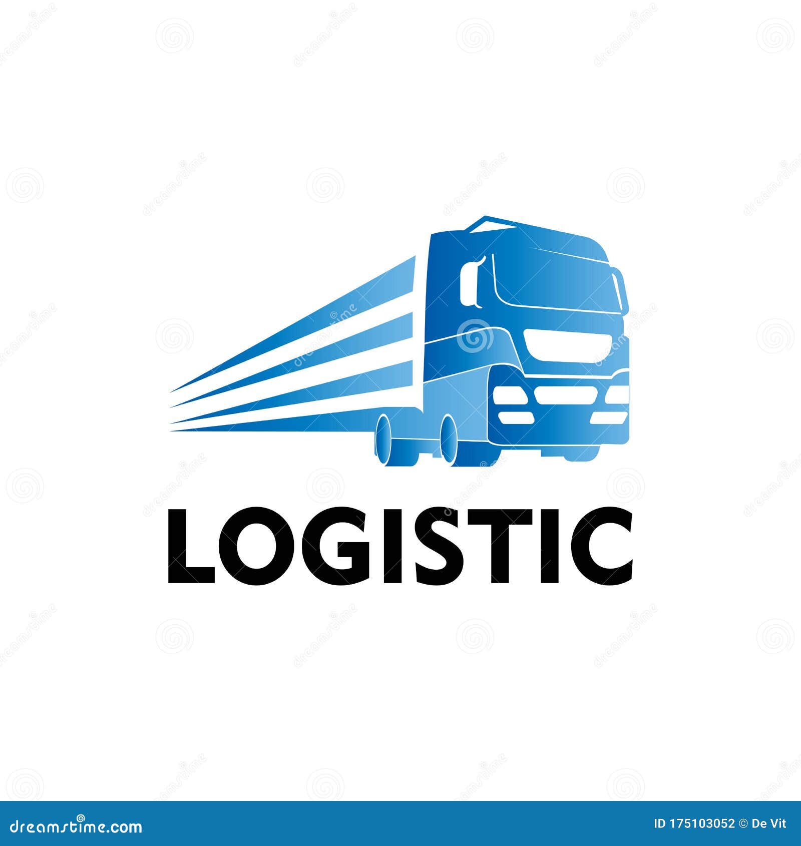 Logistick truck logo stock vector. Illustration of vector - 175103052