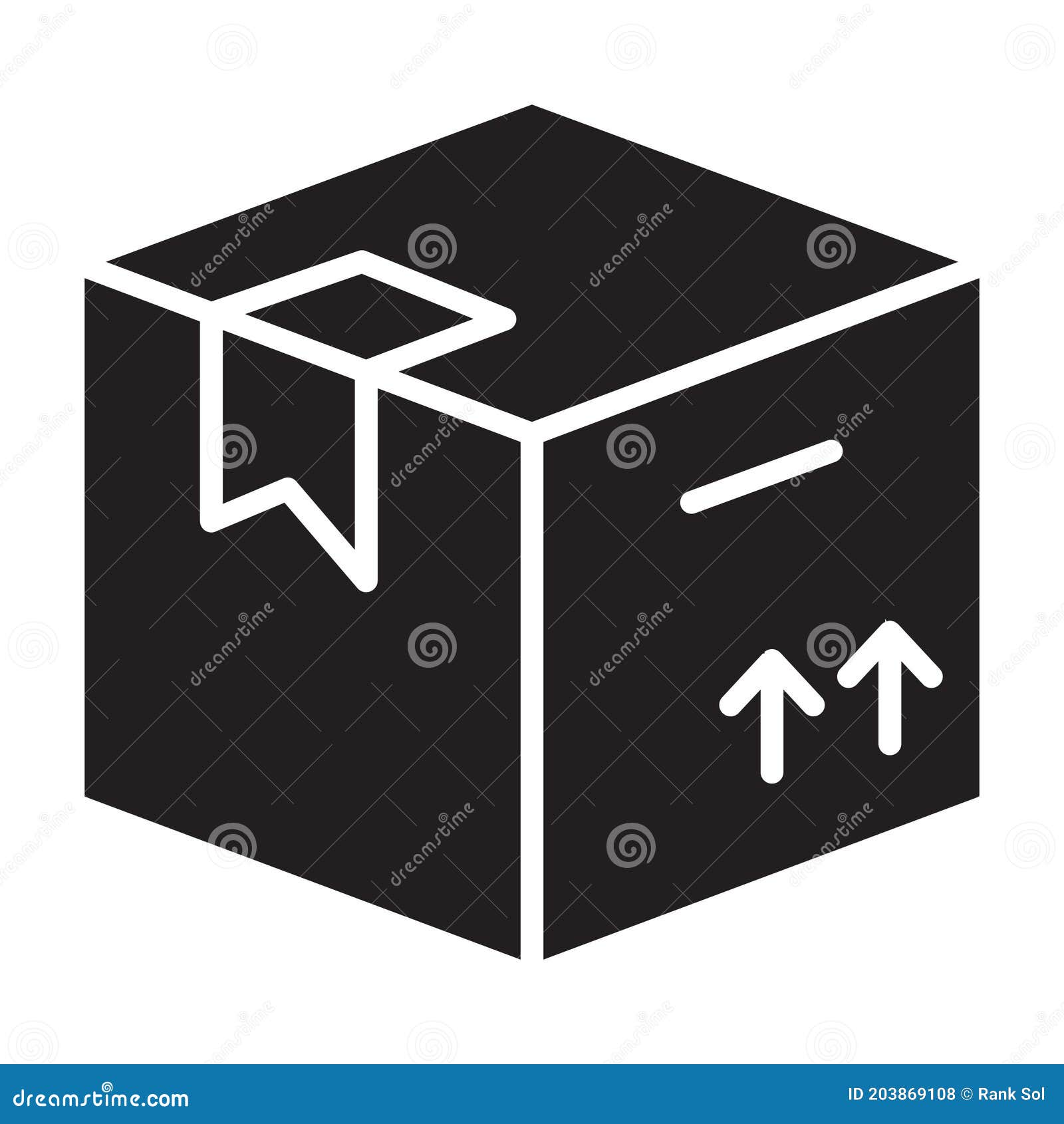 Logistics, Box, Package, Delivery Fully Editable Vector Icon Stock ...