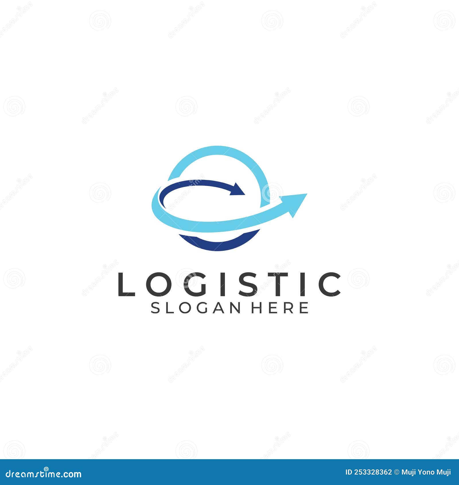 Logistics Company Vector Logo, Arrow Icon Logo, Fast Digital Delivery ...