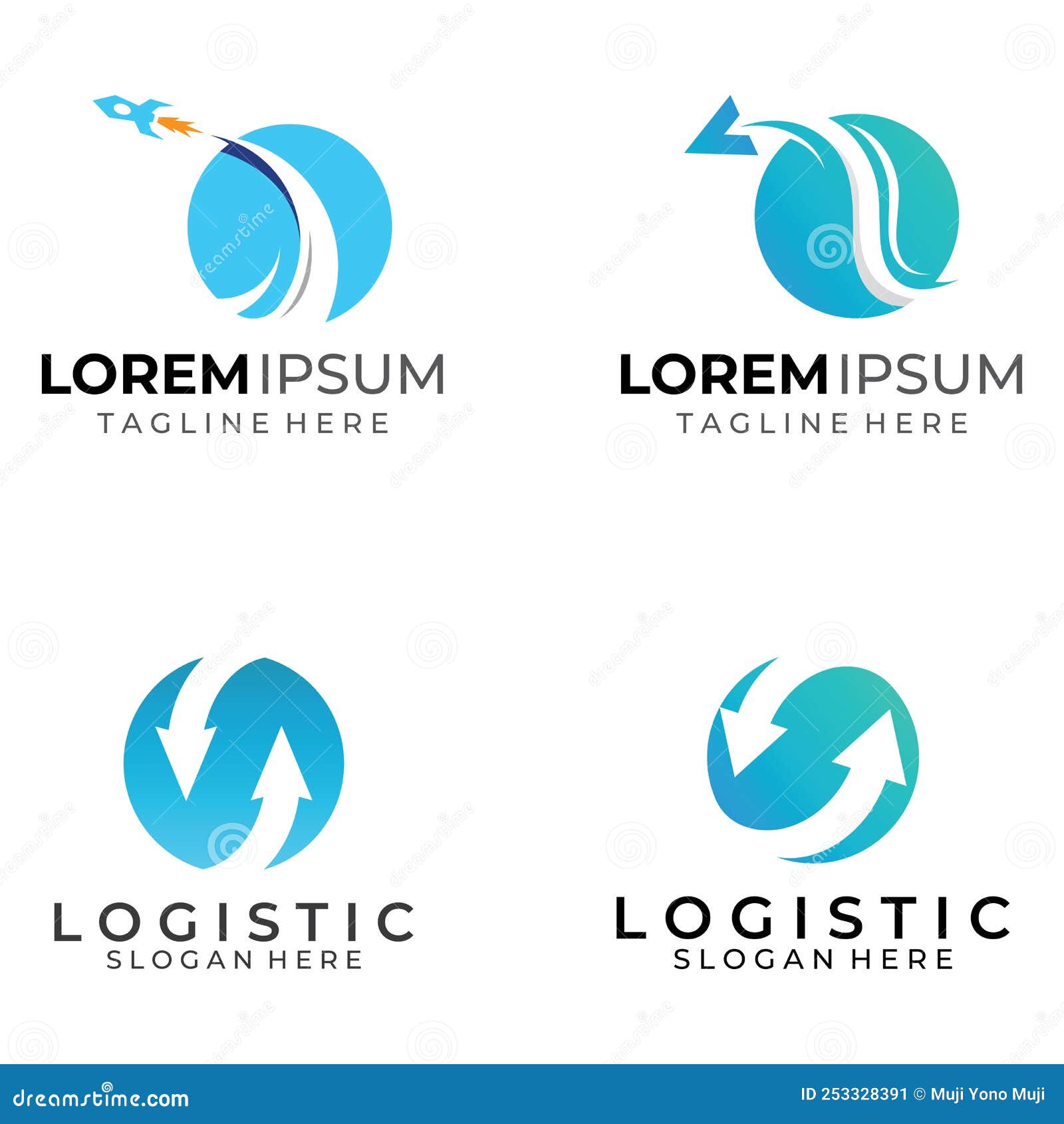 Logistics Company Vector Logo, Arrow Icon Logo, Fast Digital Delivery ...