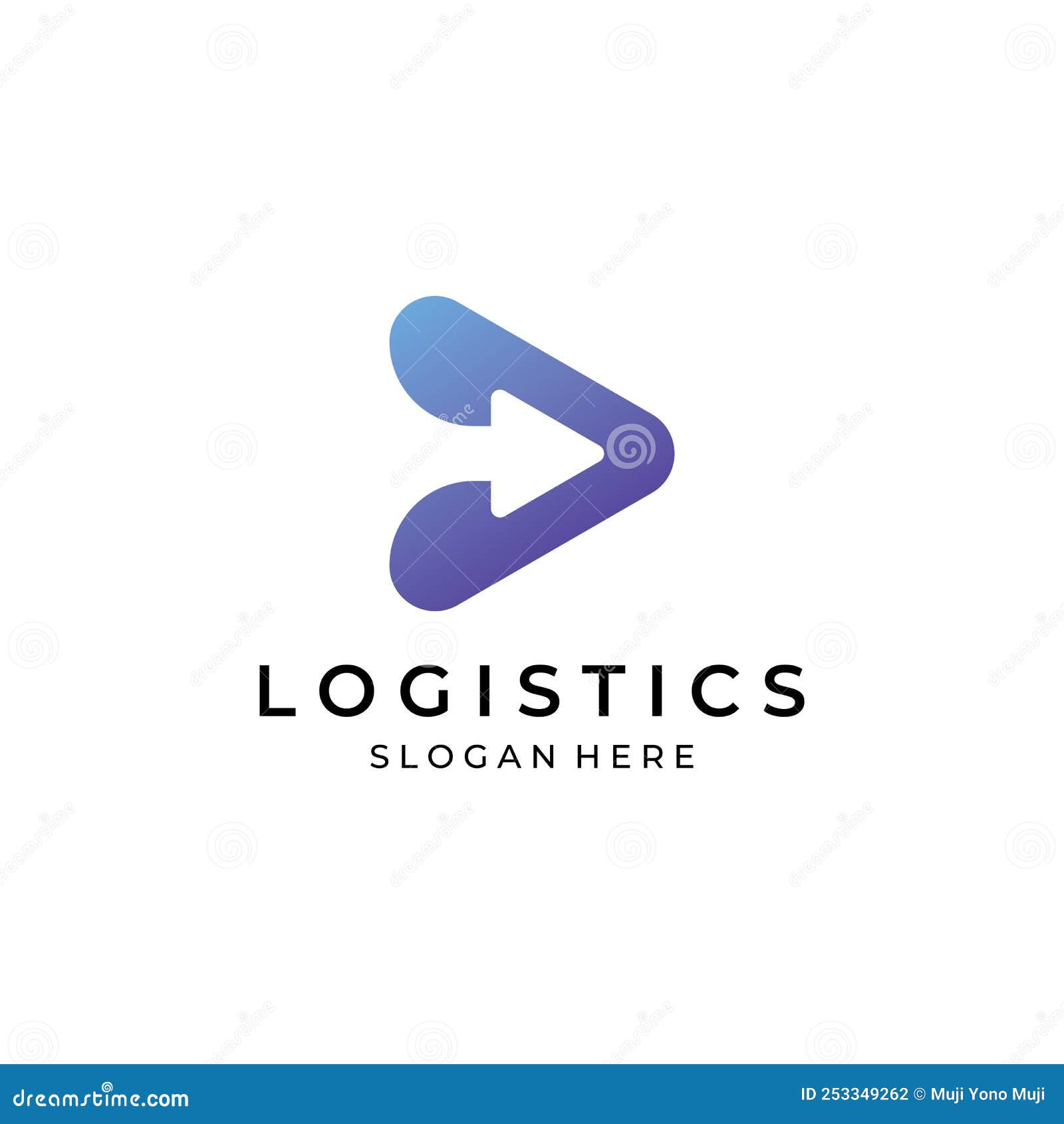 Logistics Company Vector Logo, Arrow Icon Logo, Fast Digital Delivery ...