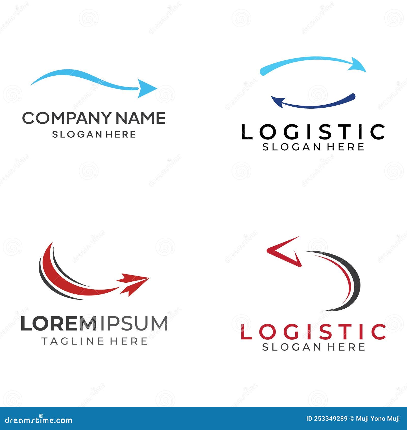 Logistics Company Vector Logo, Arrow Icon Logo, Fast Digital Delivery ...