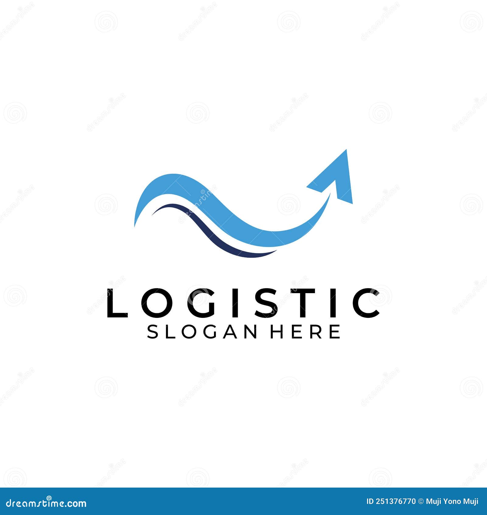 Logistics Company Vector Logo, Arrow Icon Logo, Fast Digital Delivery ...