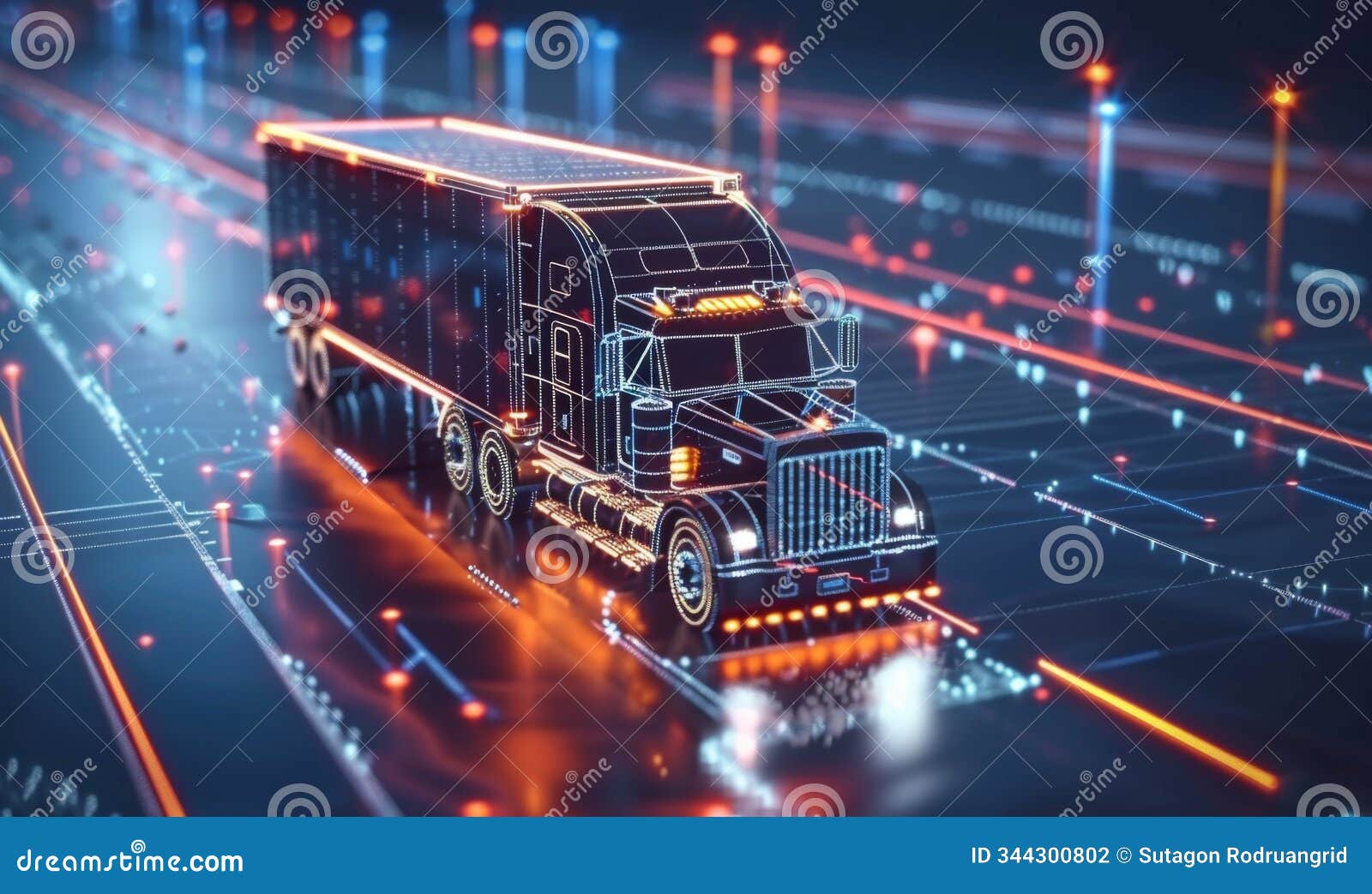 Logistics Concept, Logistics Network Distribution and Smart ...