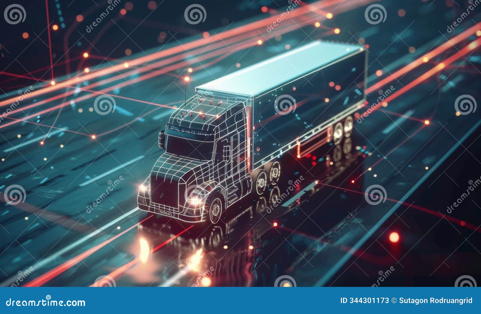 Logistics Concept, Logistics Network Distribution and Smart ...