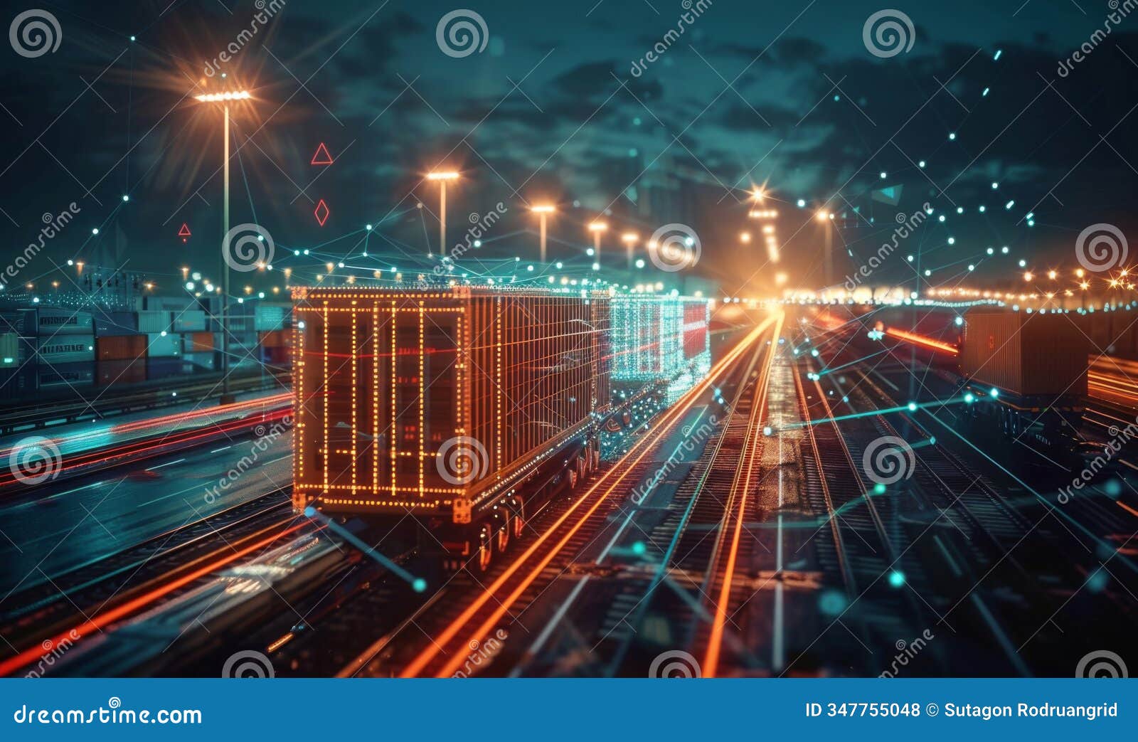 Logistics Concept, Logistics Network Distribution and Smart ...