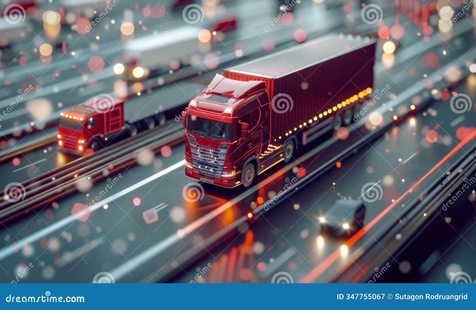 Logistics Concept, Logistics Network Distribution and Smart ...