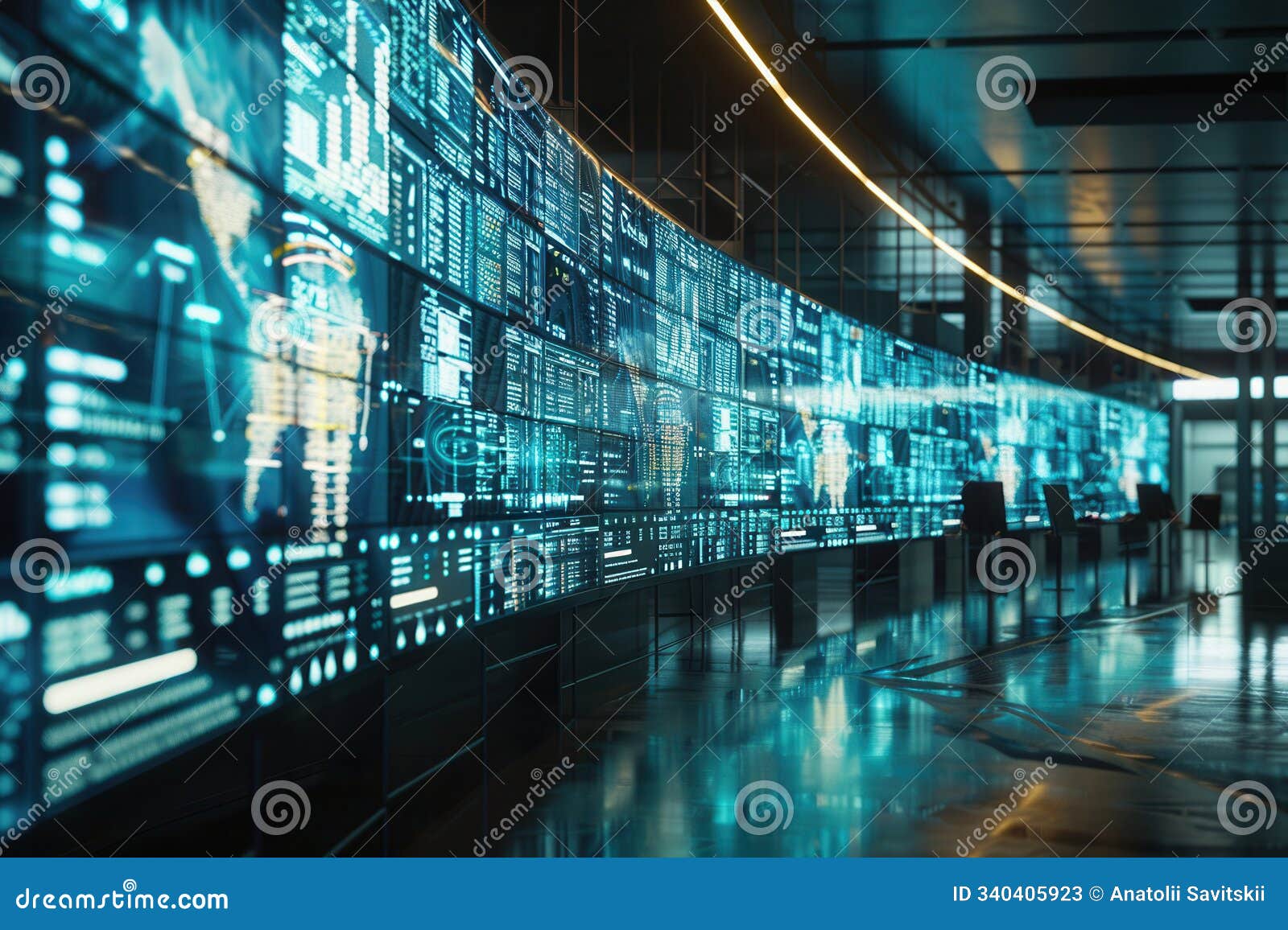 The Logistics Control Center Features Expansive Screens that Track ...