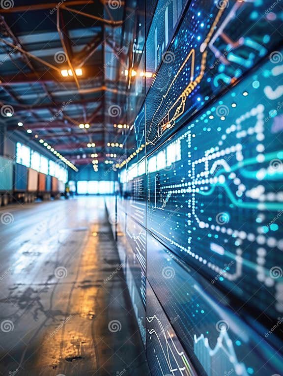 The Logistics Control Center Features Large Screens Providing Critical ...