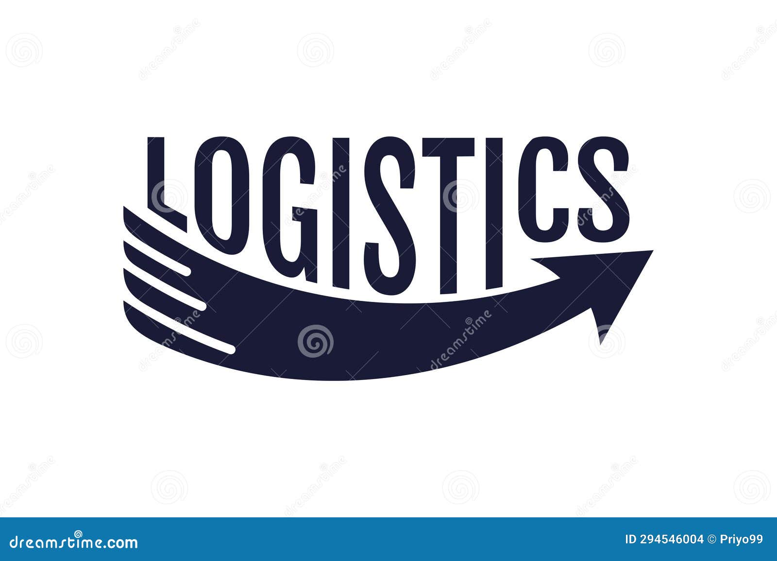 Logistics Design Element Icon with Creative Modern Concept Stock Vector ...