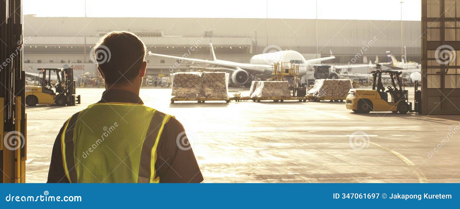 Logistics Engineer Supervising Mechanical Operations in Hangar Stock ...