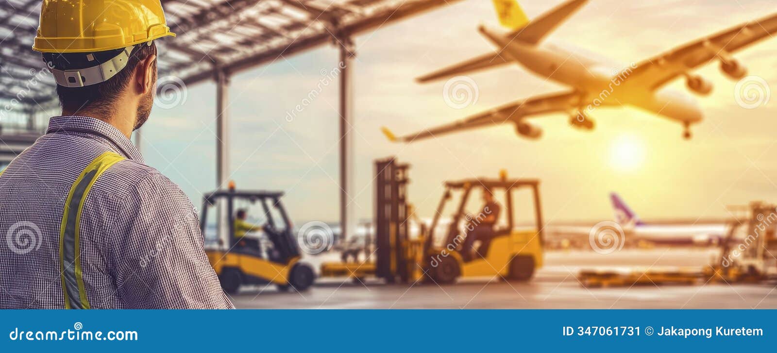 Logistics Engineer Supervising Mechanical Operations in Hangar Stock ...