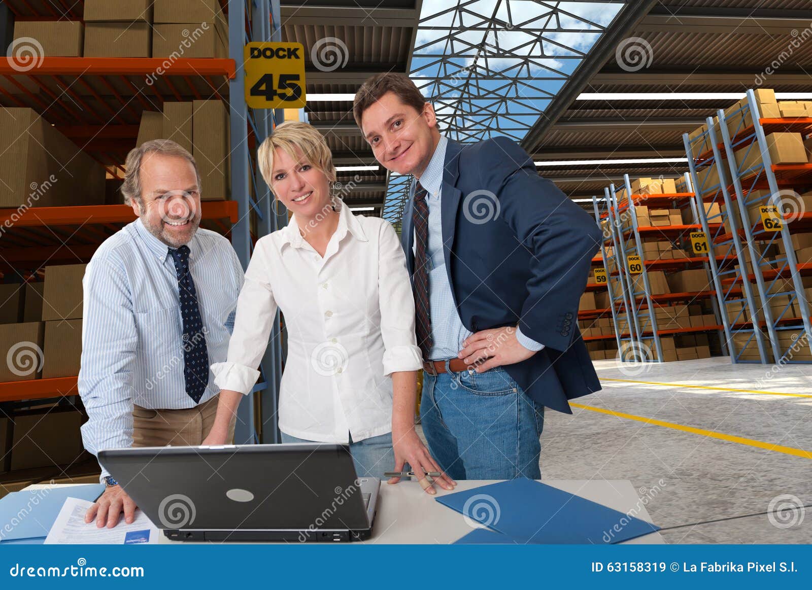 Logistics experts stock image. Image of distribution - 63158319